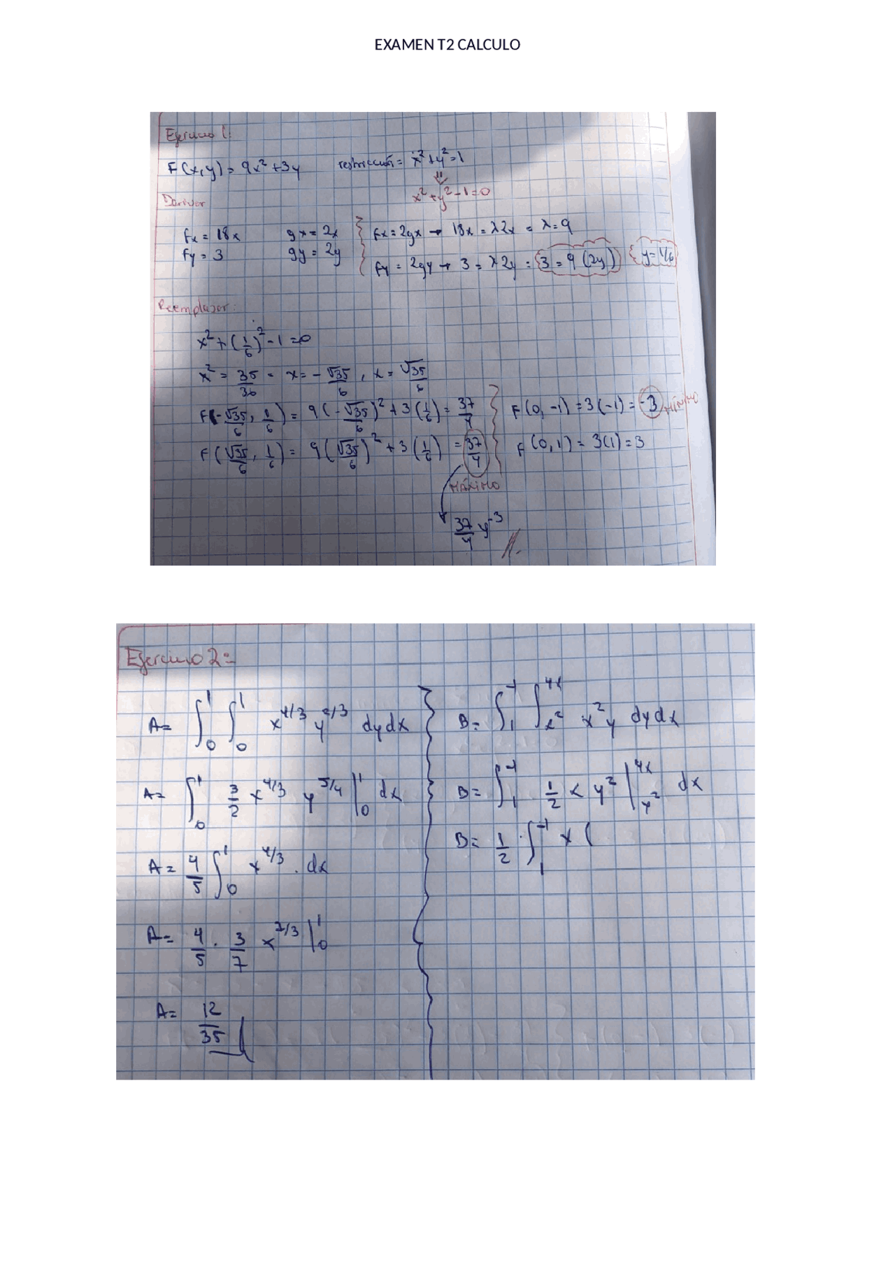Material Para Realizar Examen De Calculo Para Poder Aprobar
