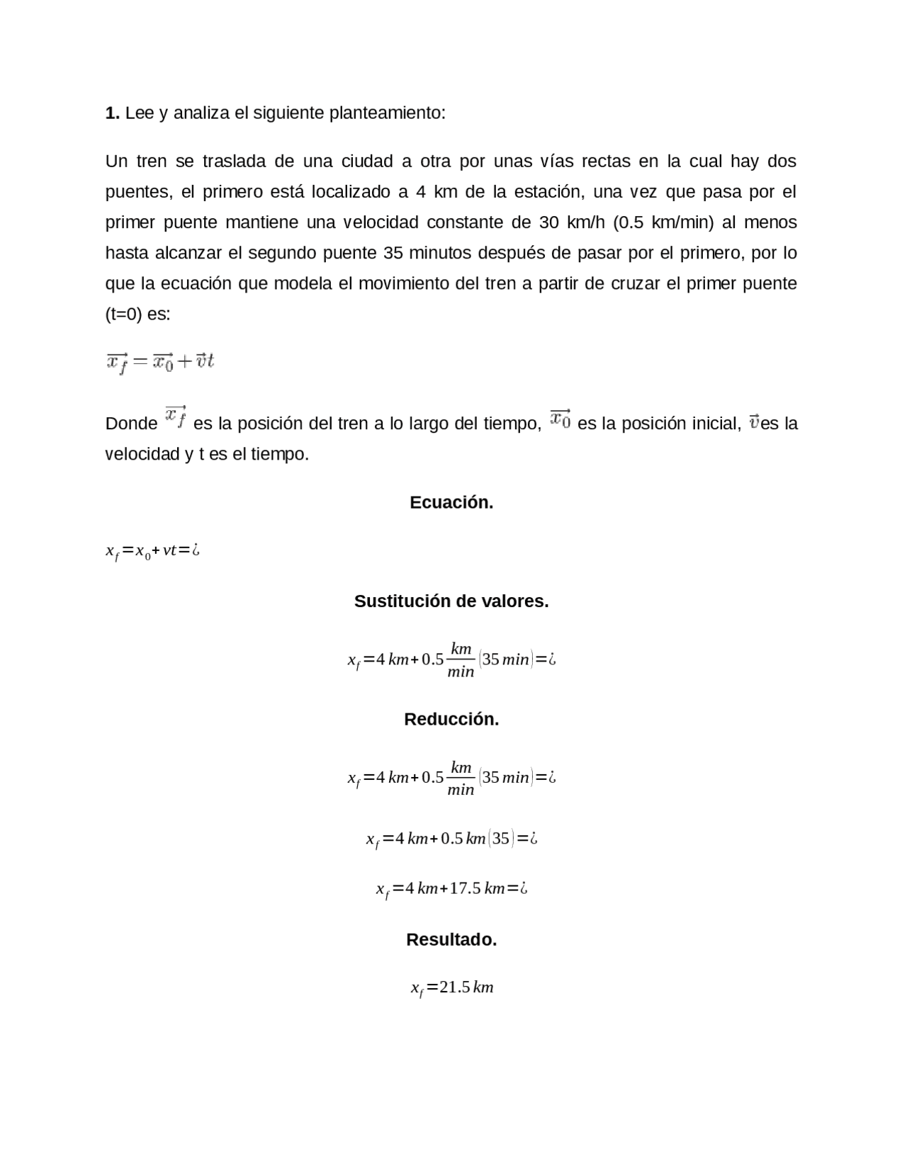 Actividad Integradora Ejercicios De Física Docsity