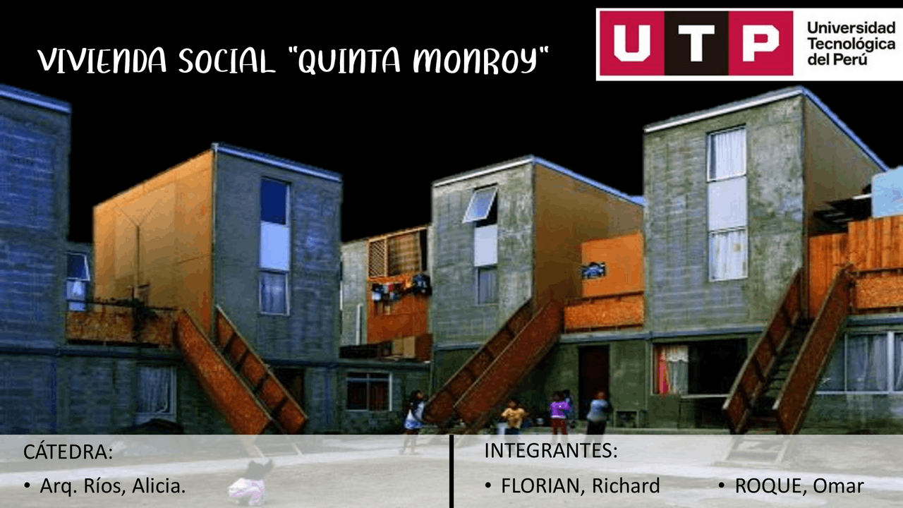 Analisis De Quinta Monroy Resúmenes De Arquitectura Docsity