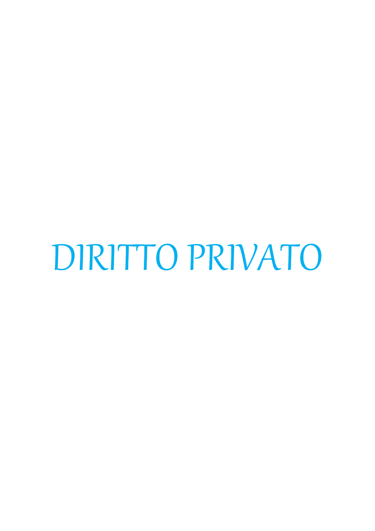 Diritto Privato Riassunto Appunti Di Diritto Privato Docsity