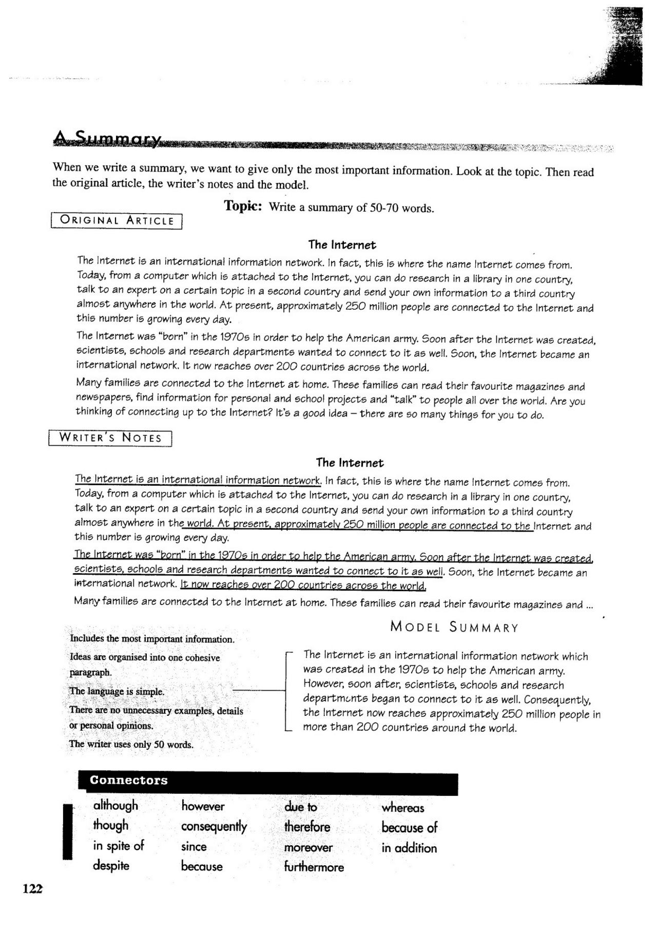 Consejos para realizar un resumen | Apuntes de Inglés | Docsity