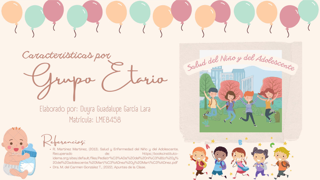 Tabla de las Características del Grupo Etario | Diapositivas de ...