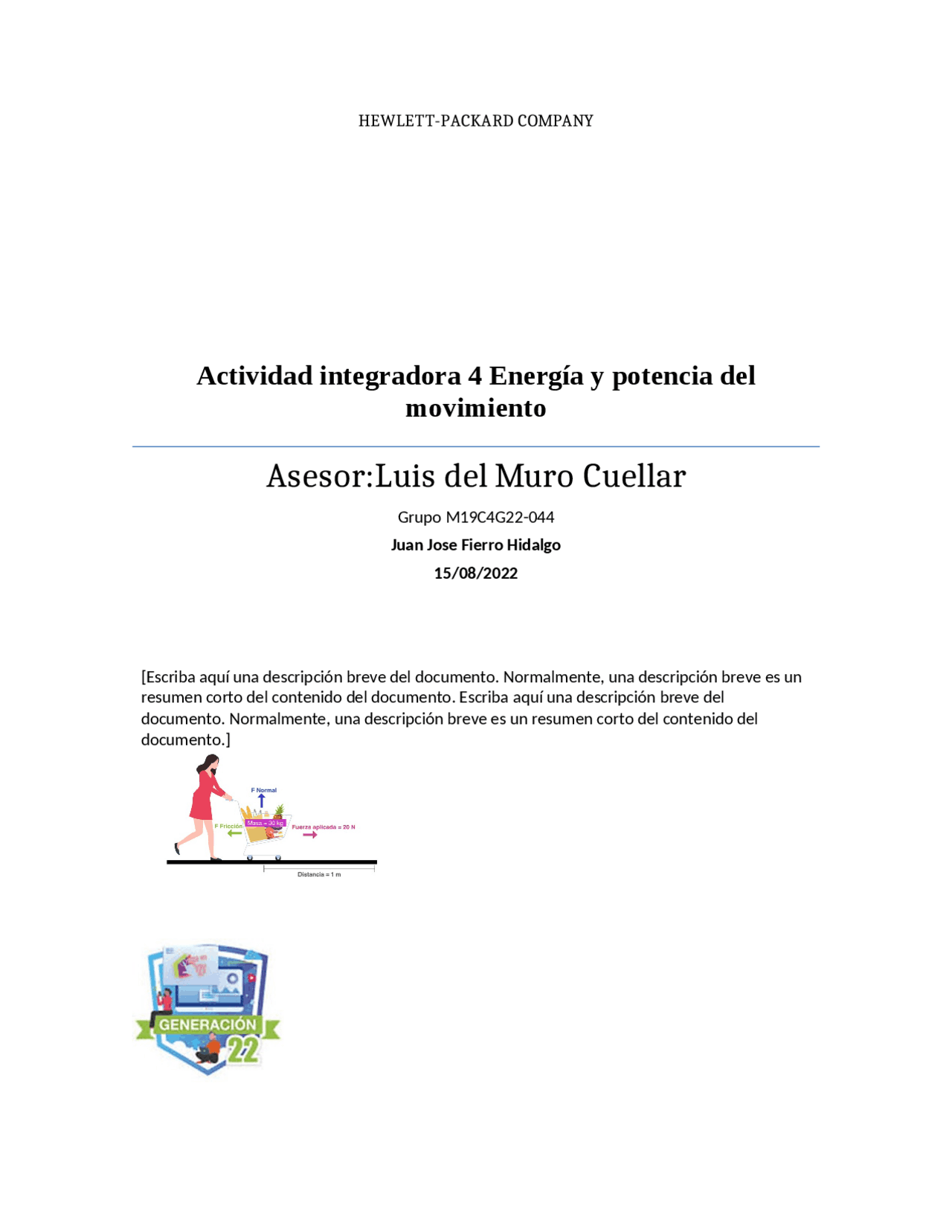Actividad Integradora Ejercicios De Física Docsity