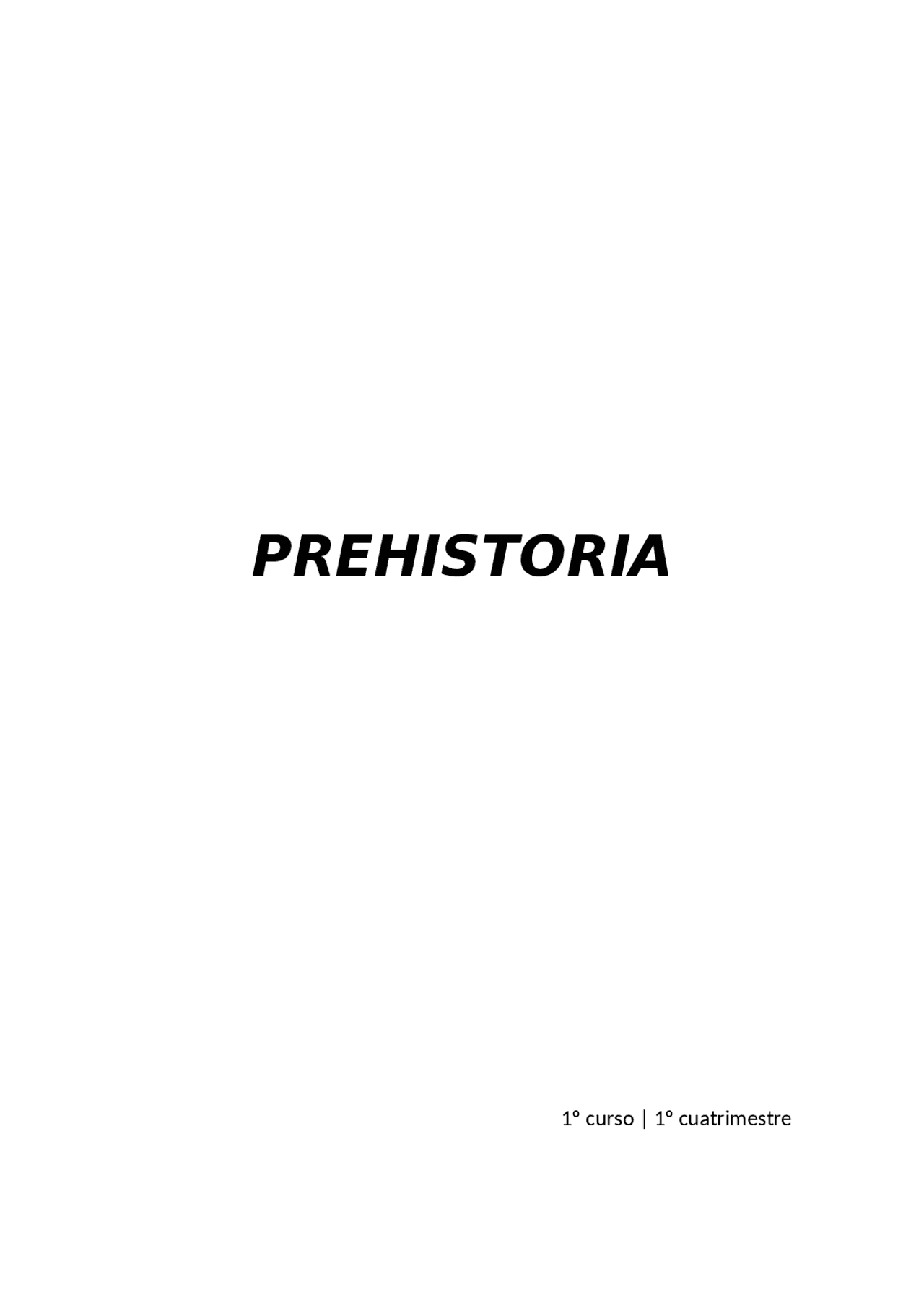 Apuntes Prehistoria I Apuntes De Prehistoria Docsity