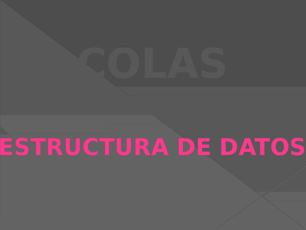 Estructura de Datos: Colas | Diapositivas de Informática | Docsity