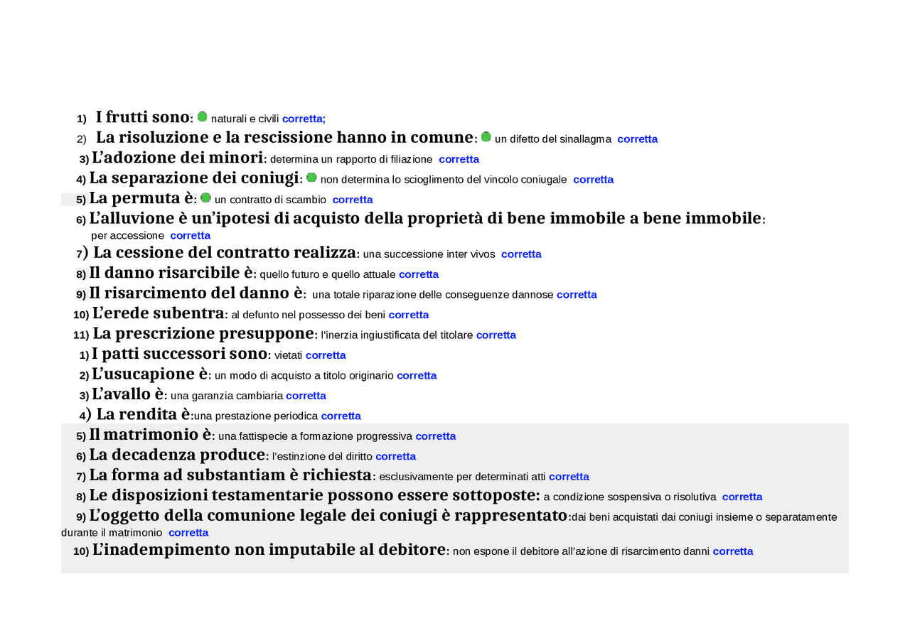 Appunti Di Diritto Domande E Risposte Appunti Di Diritto Docsity
