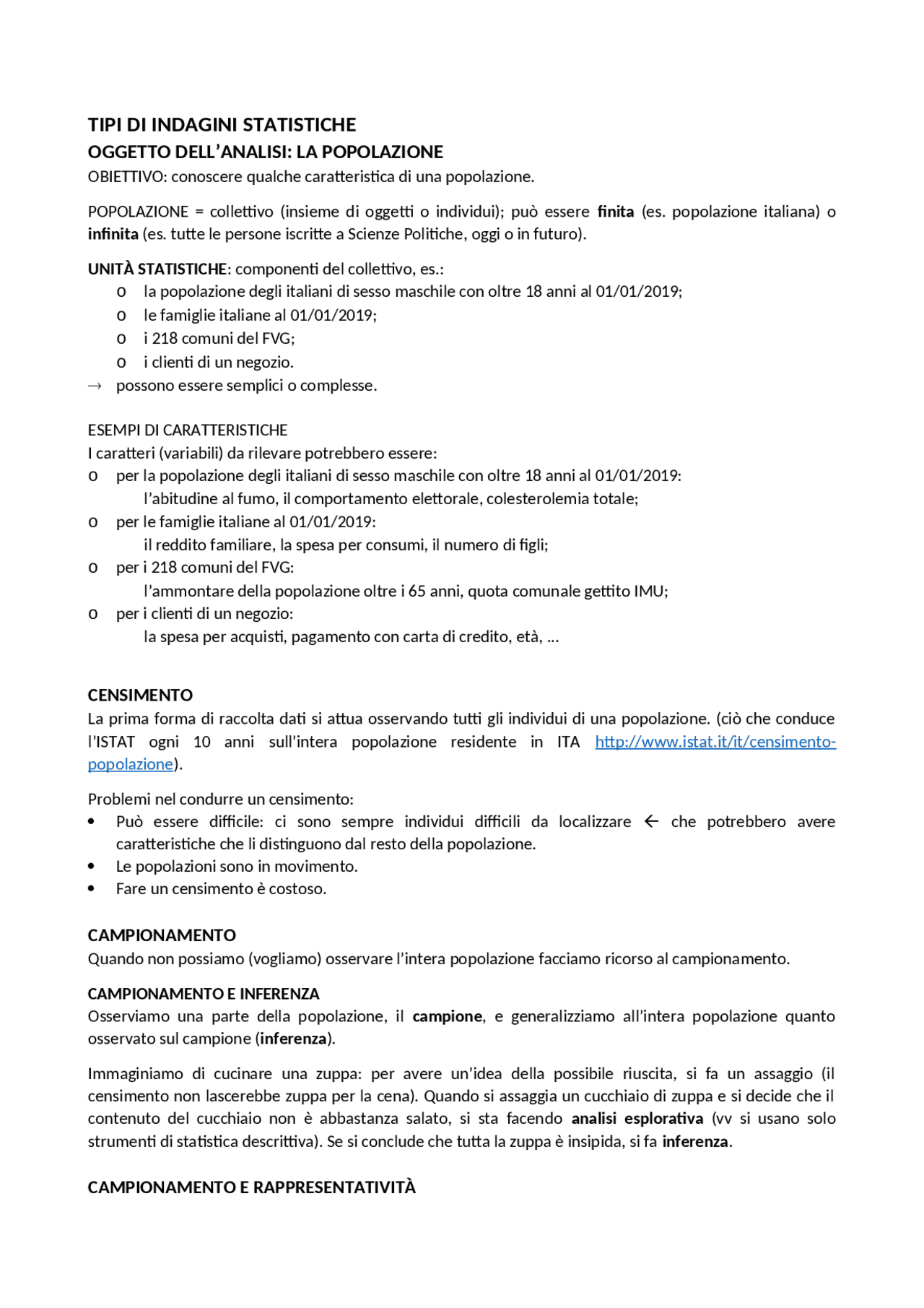 Statistica Descrittiva Appunti Di Statistica Docsity