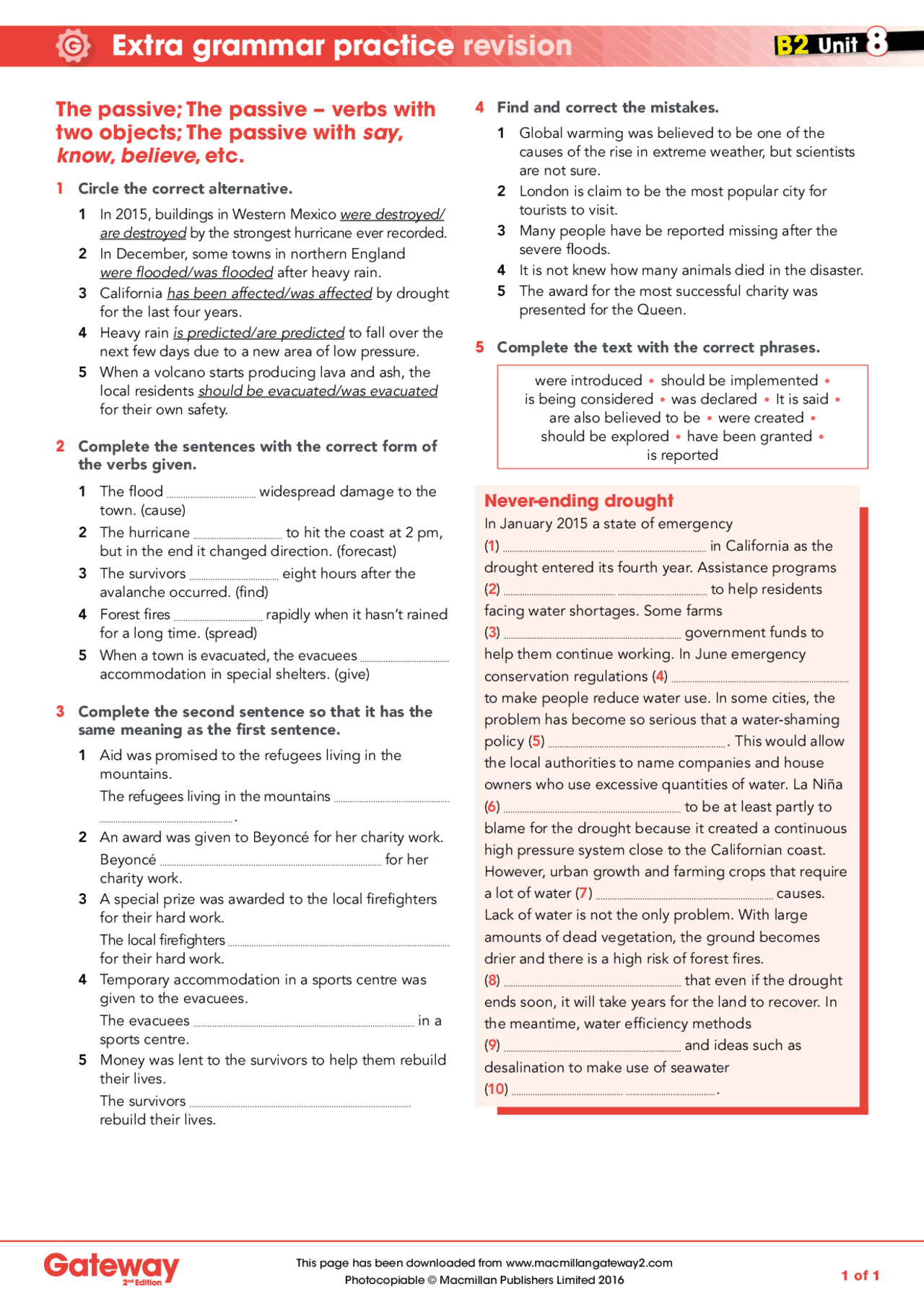 Workbook English B1 Unit 8 Exámenes De Inglés Docsity