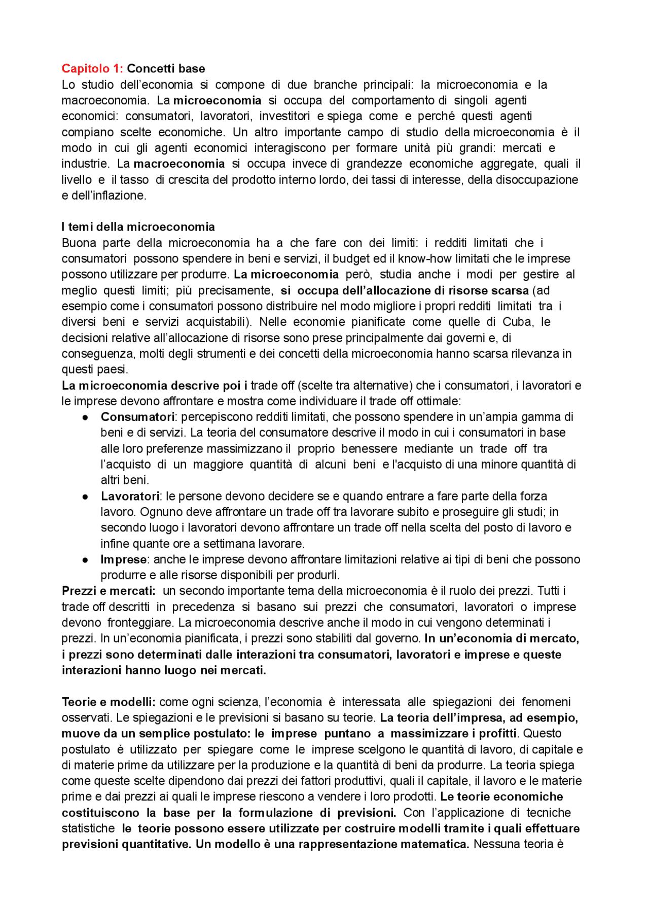 Appunti Del Libro E Delle Slide Appunti Di Microeconomia Docsity
