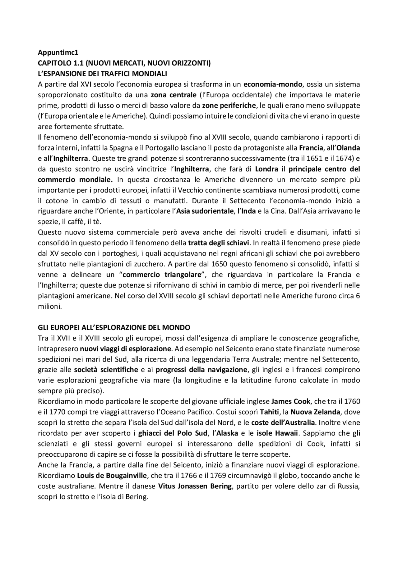 libro "Dal Tempo alla Storia", 1 capitolo: L'Europa e il mondo all ...