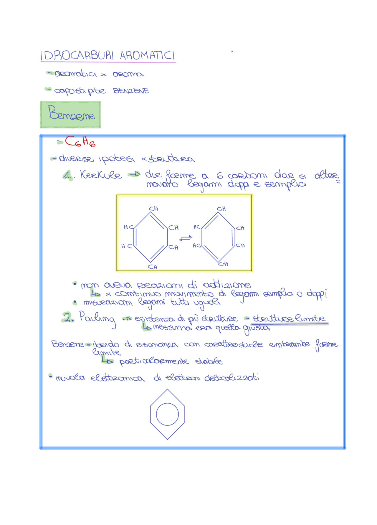 Il benzene e le sue caratteristiche | Schemi e mappe concettuali di ...