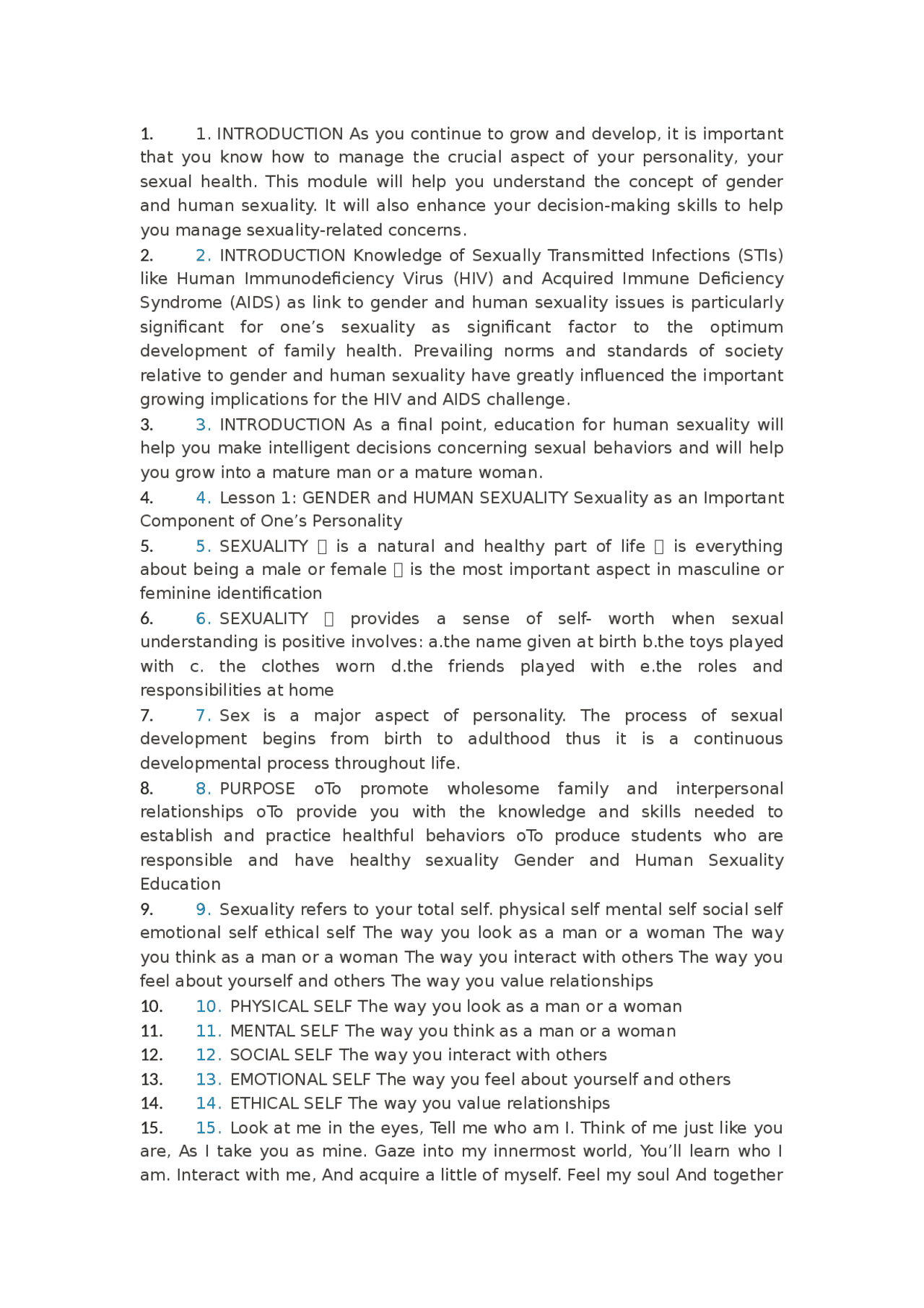 Gender equality to avoid bullying and for the learners to k ow their ...