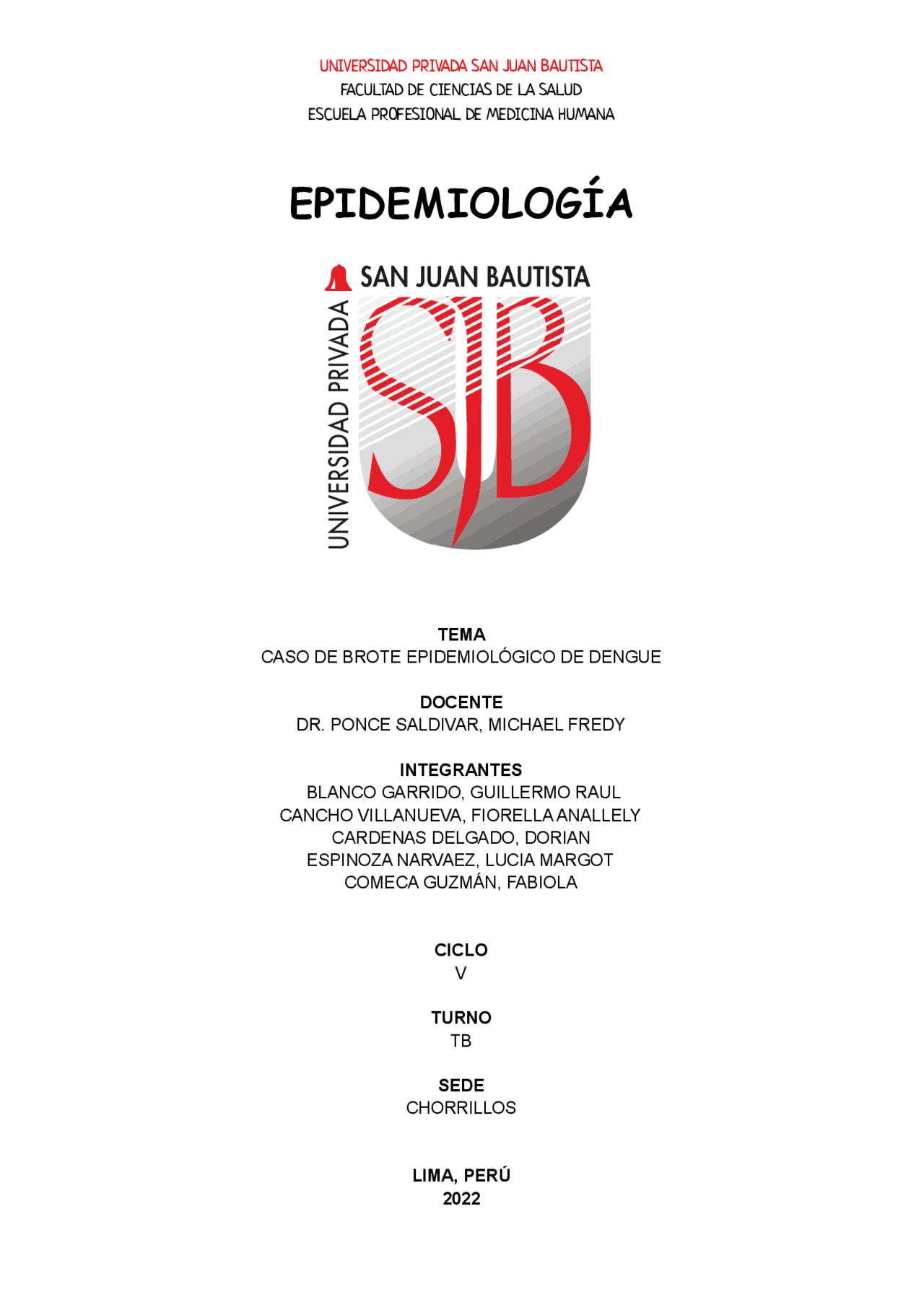 Epidemiólogia Tarea Pc 3 Schemi E Mappe Concettuali Di Epidemiologia