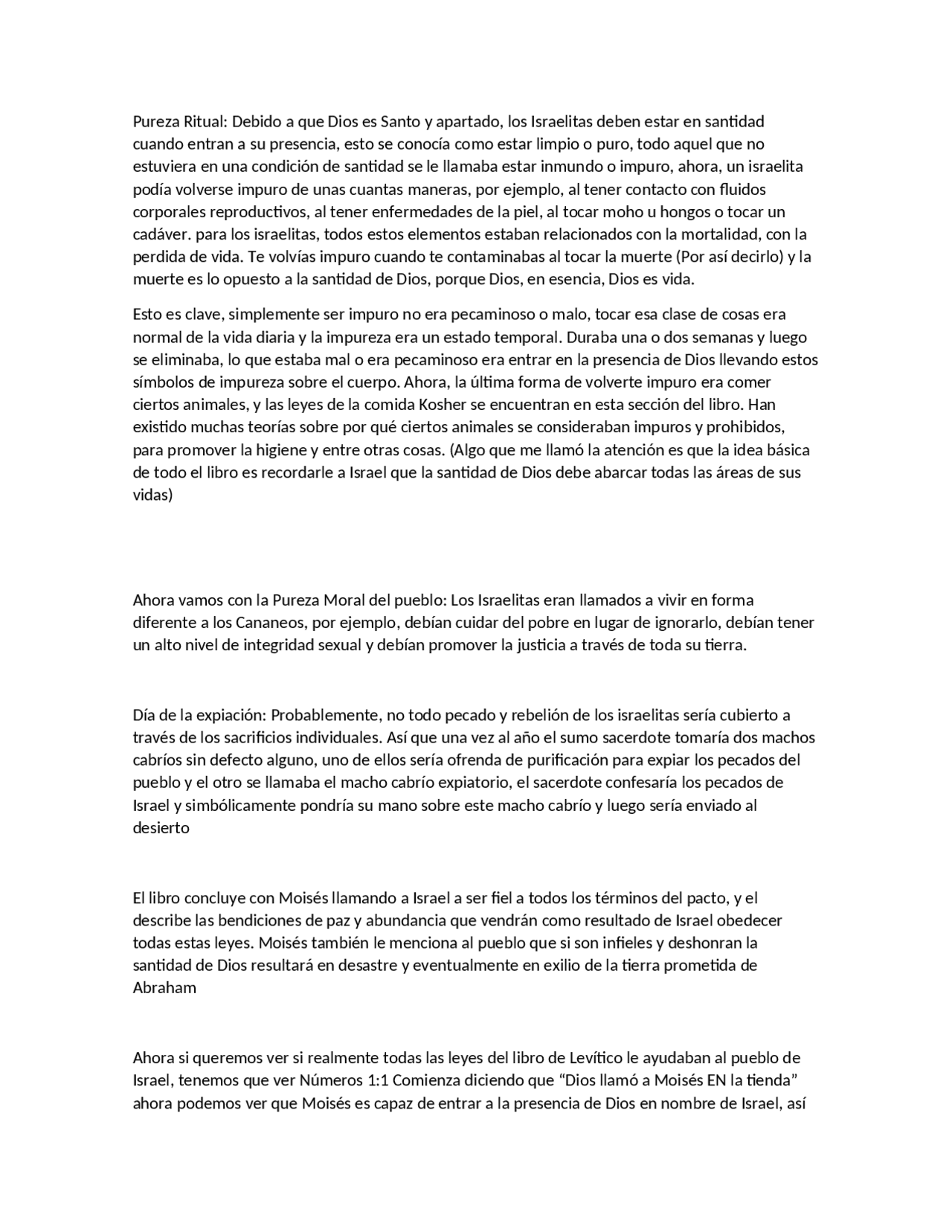 La Pureza Ritual y Moral en el Libro de Levítico | Quizzes Mathematics ...