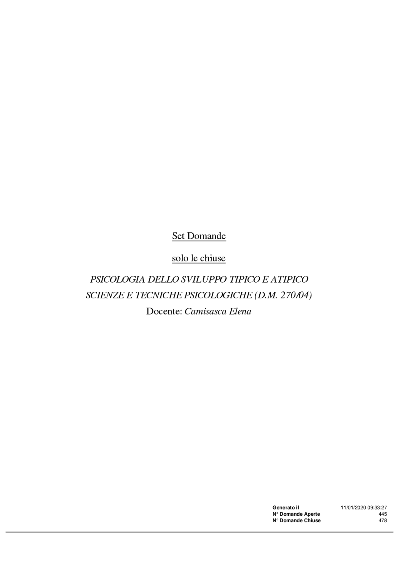 Chiuse 2021 Psicologia Dello Sviluppo Tipico E Atipico Scienze E