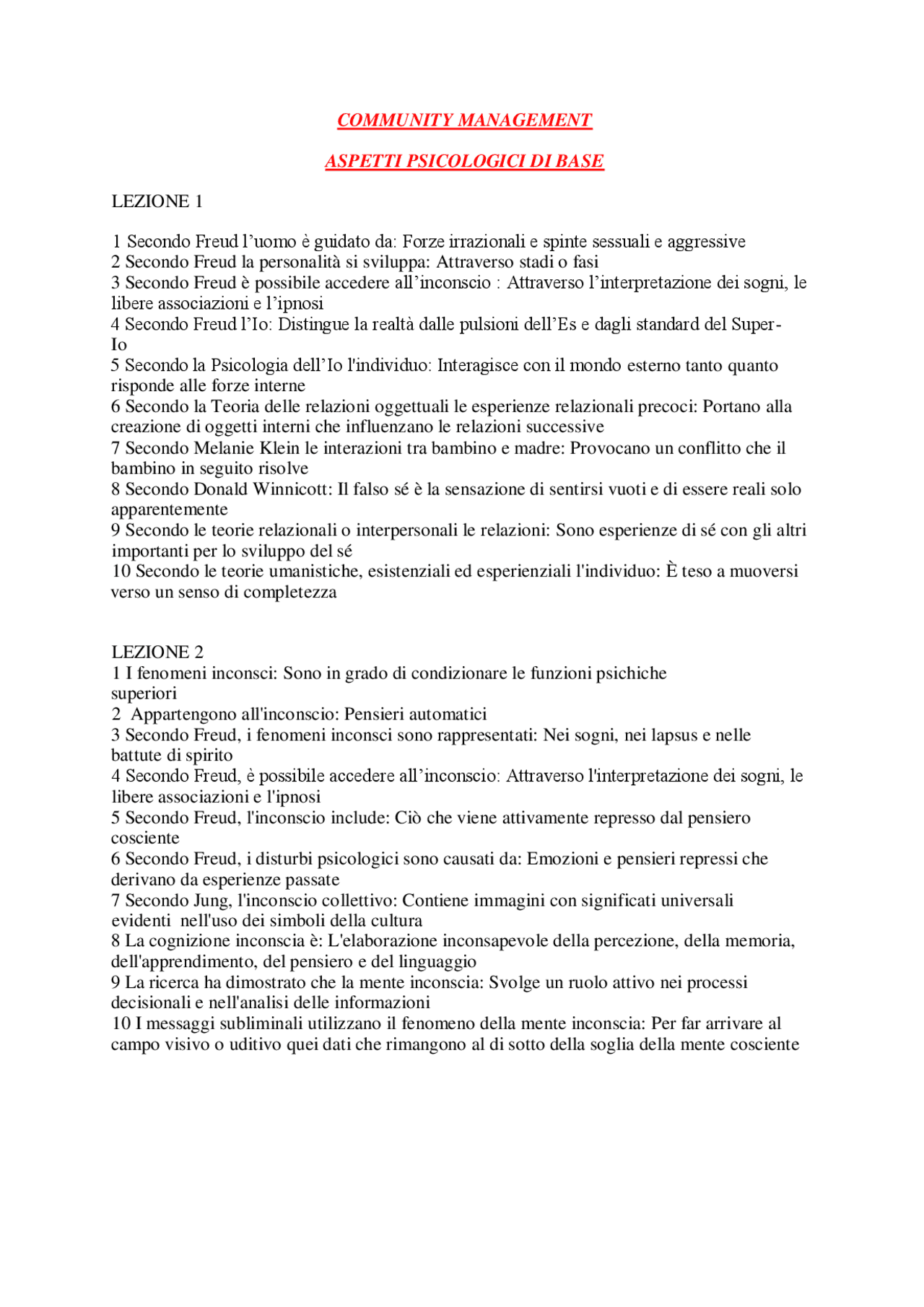 Community Management Agg A Settembre L 20 Mercatorum Prove Desame