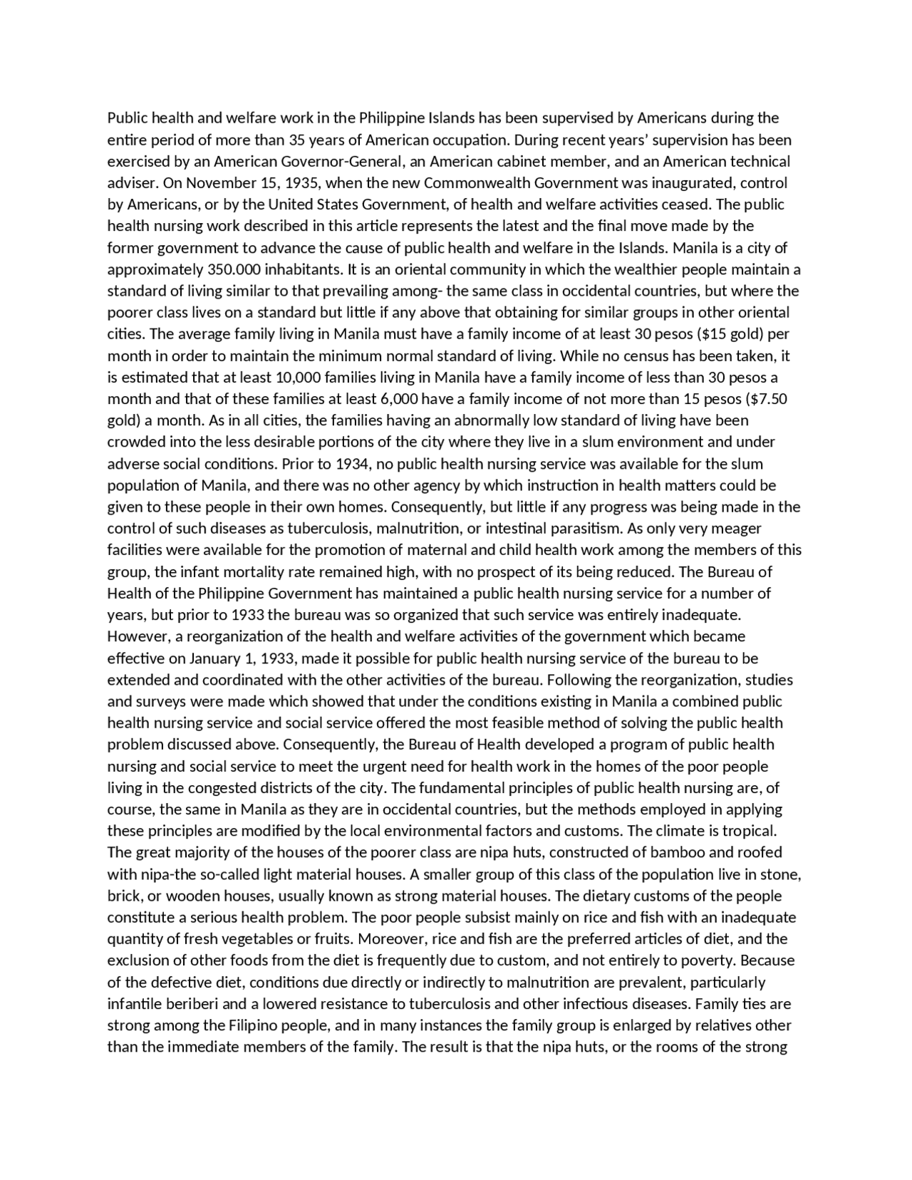 History of Community Health in the Philippines | Assignments Community ...