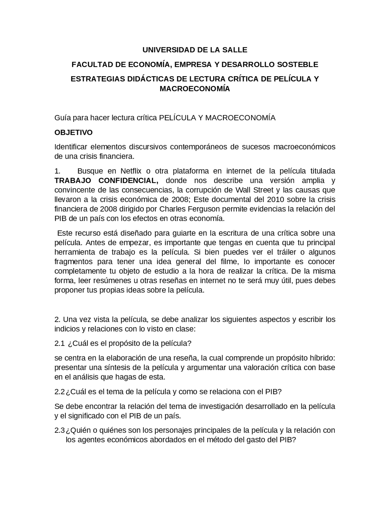 Macroeconomía Pib En Colombia Resúmenes De Macroeconomía Docsity