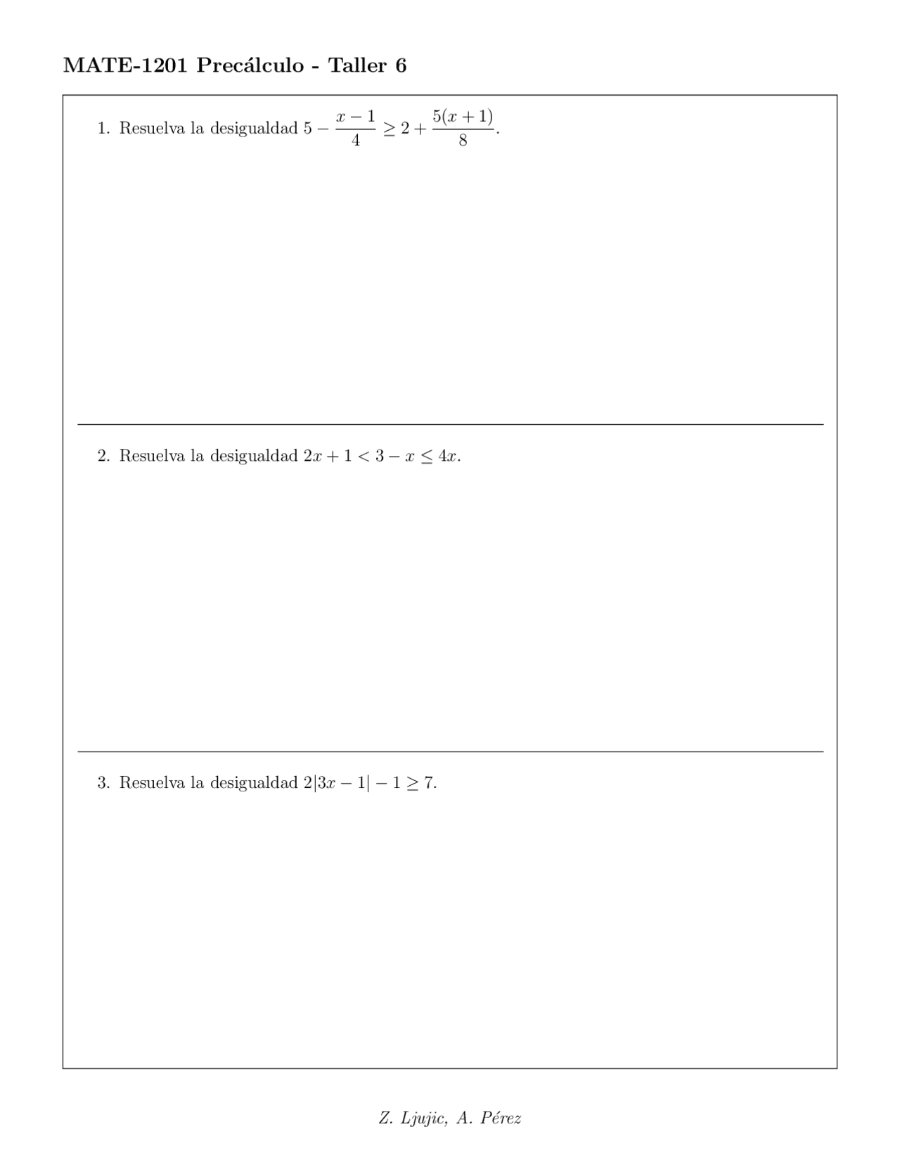 EJERCICIOS DE PRECALCULO | Exámenes de Matemáticas | Docsity