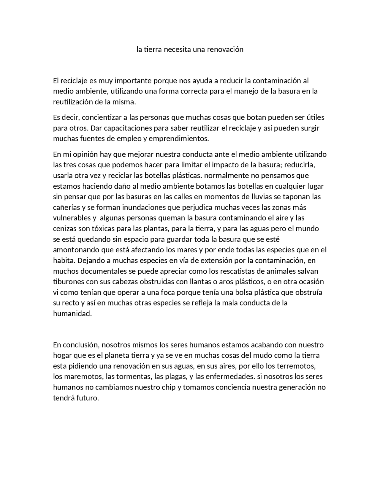 Ensayo Sobre El Reciclaje Monografías Ensayos De Ciencias De La