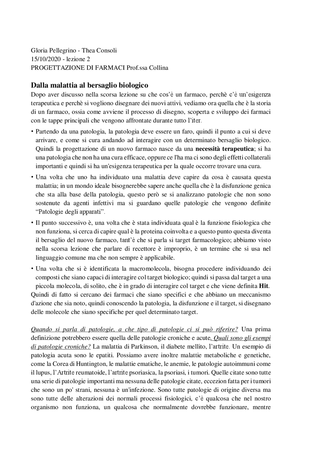 Vari Tipi Di Screening Sbobinature Di Tecnologie Farmaceutiche Docsity