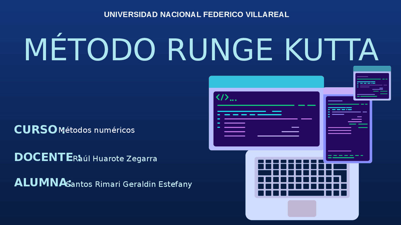 Curso Métodos Numéricos MÉtodo Runge Kutta Diapositivas De Métodos