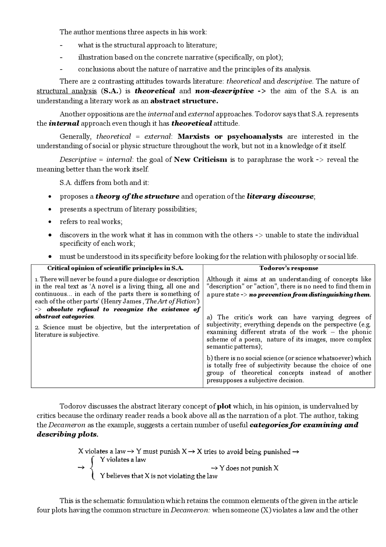 Todorov Structural Analysis of Narrative | Sintesi del corso di Teoria ...