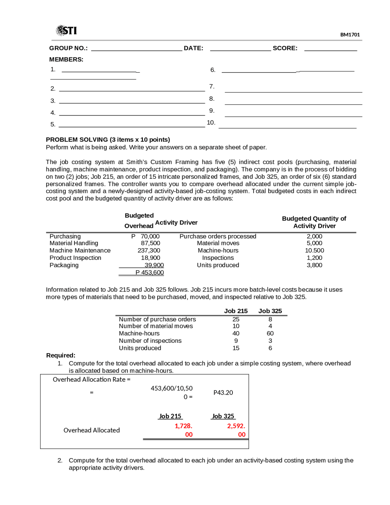 Cost accounting and control high low method variations | Exercises Cost ...