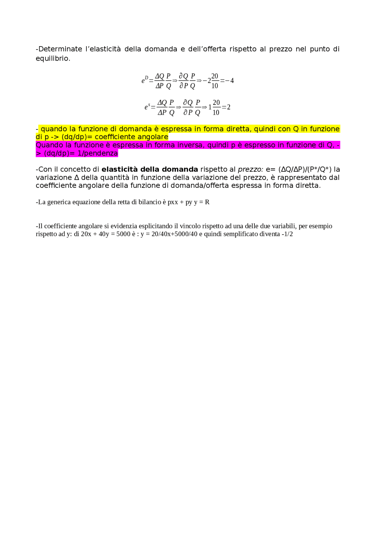 Formule Di Macroeconomia Formulari Di Macroeconomia Docsity