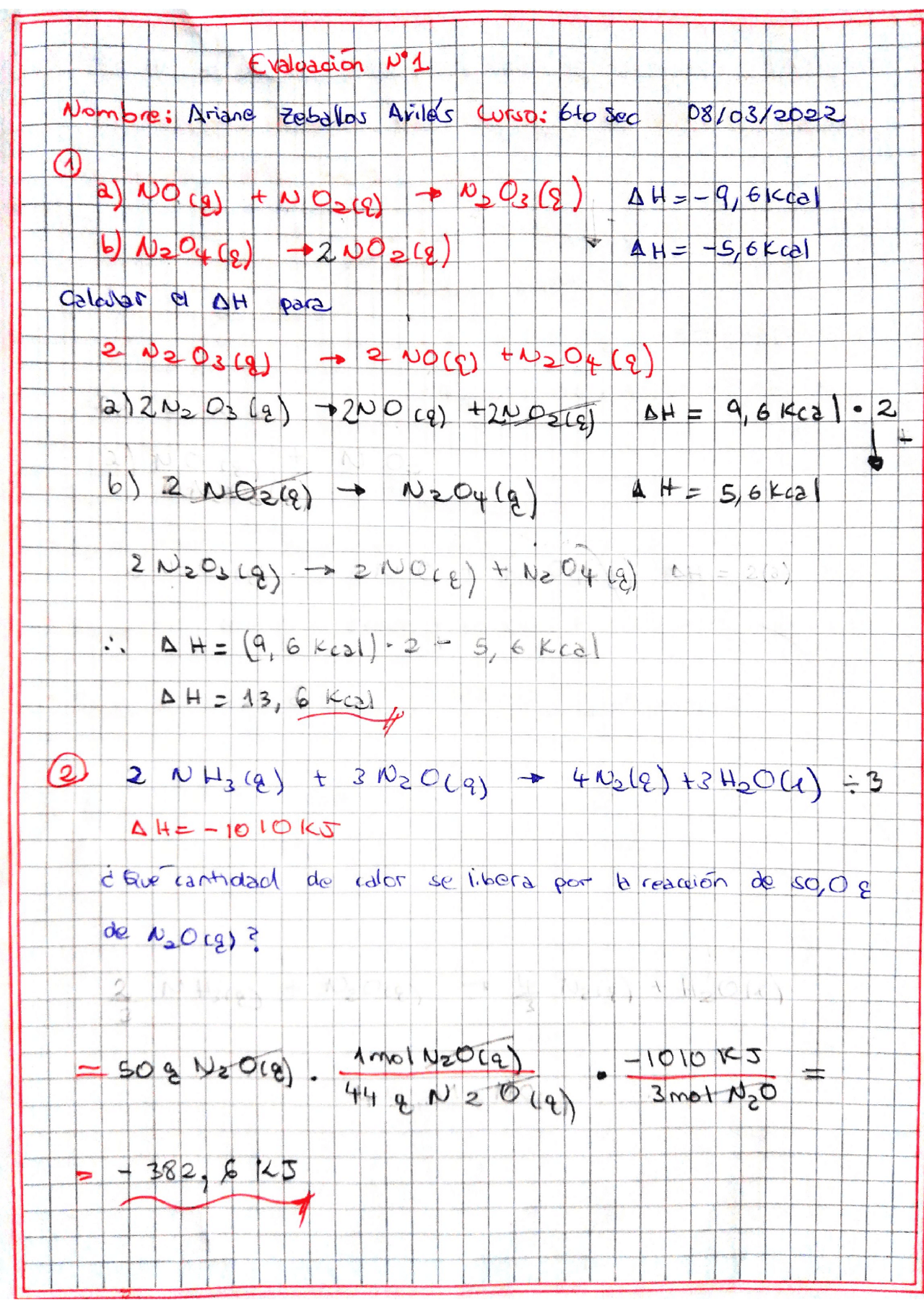 Examen De Calor Latente Exámenes Selectividad De Química Docsity