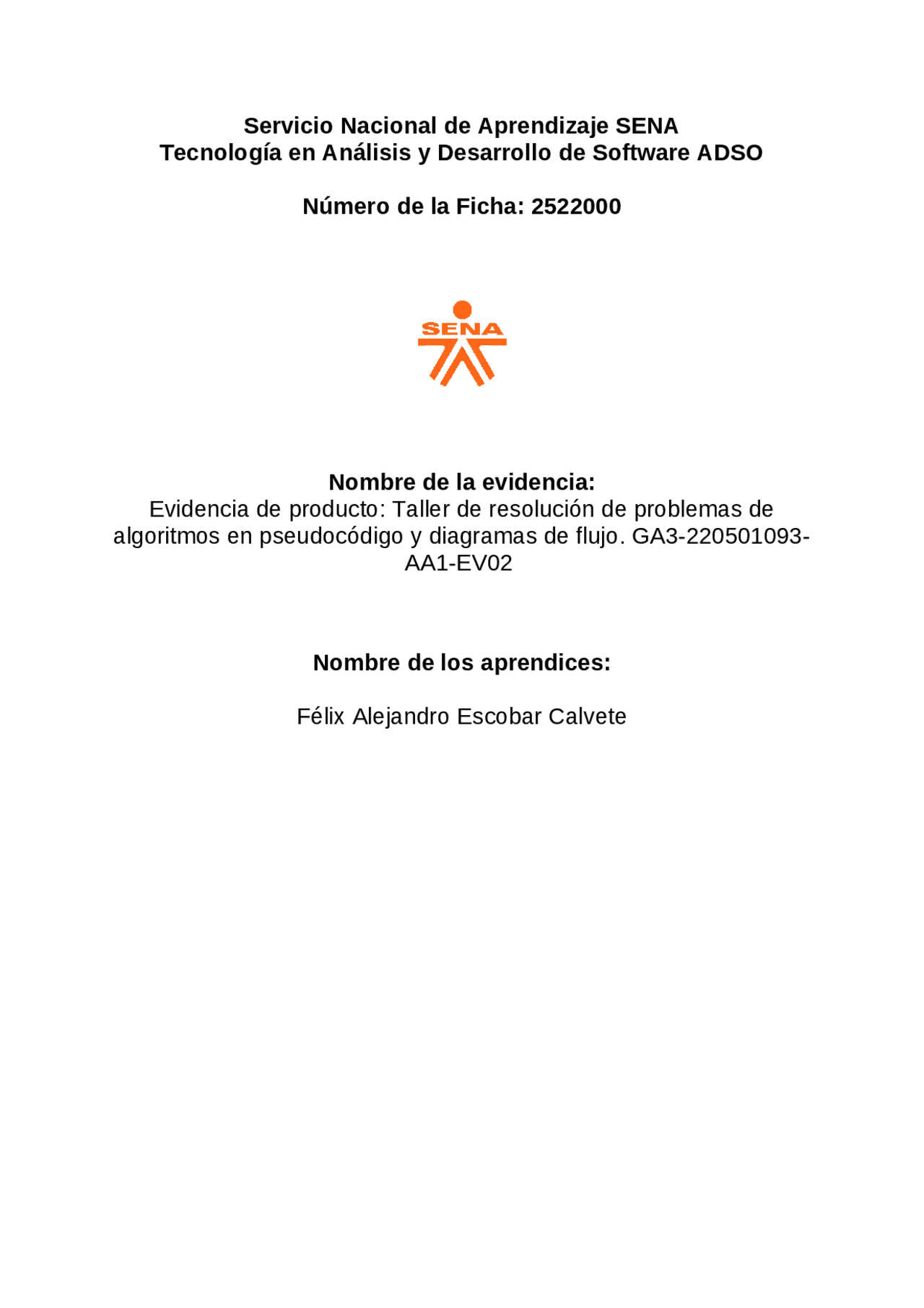 Sena Análisis Y Desarrollo De Software Ejercicios De Tecnología Docsity