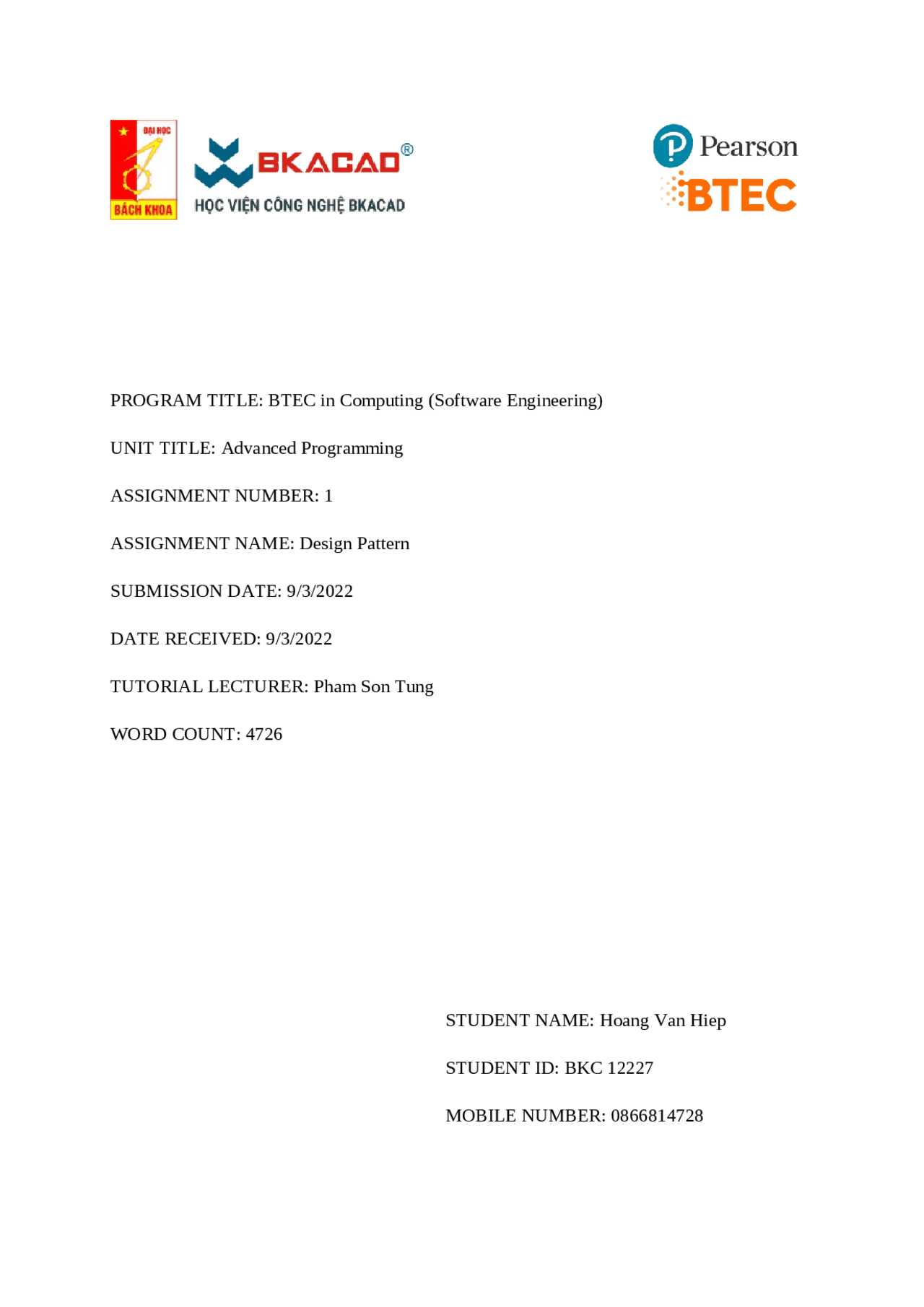 SDLC Nhap Assignment 2 | Study Guides, Projects, Research Software ...