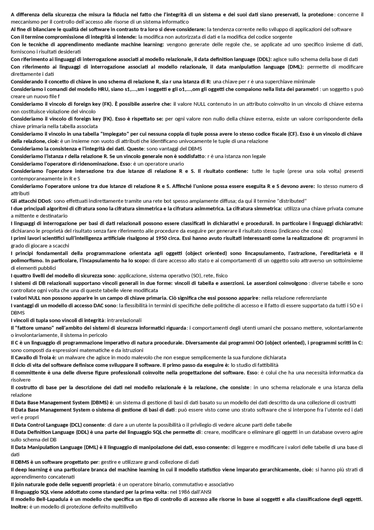 Prova Di Abilità Informatica Appunti Di Elementi Di Informatica Docsity