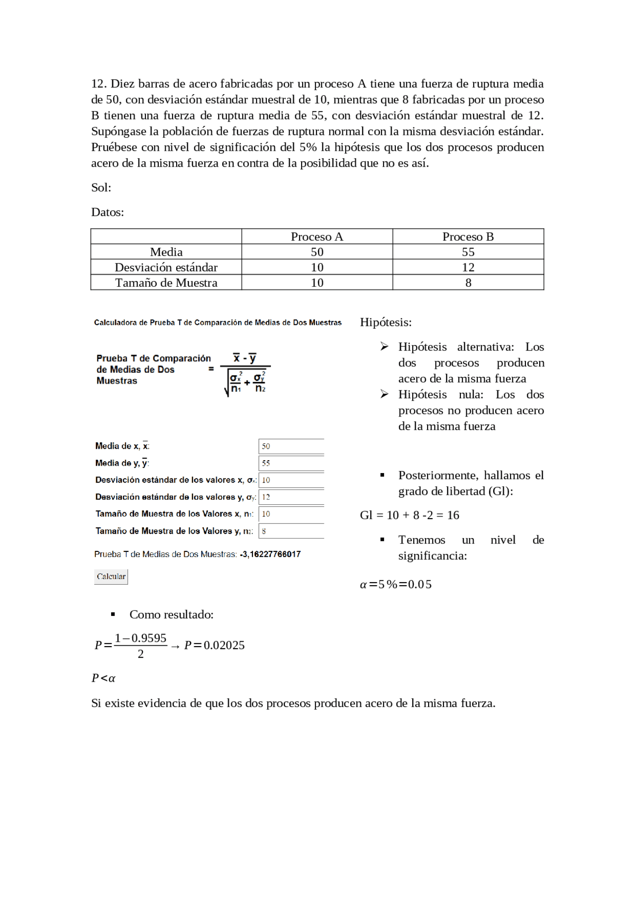 Ejercicios De Estadística Aplicada Ejercicios De Estadística Docsity