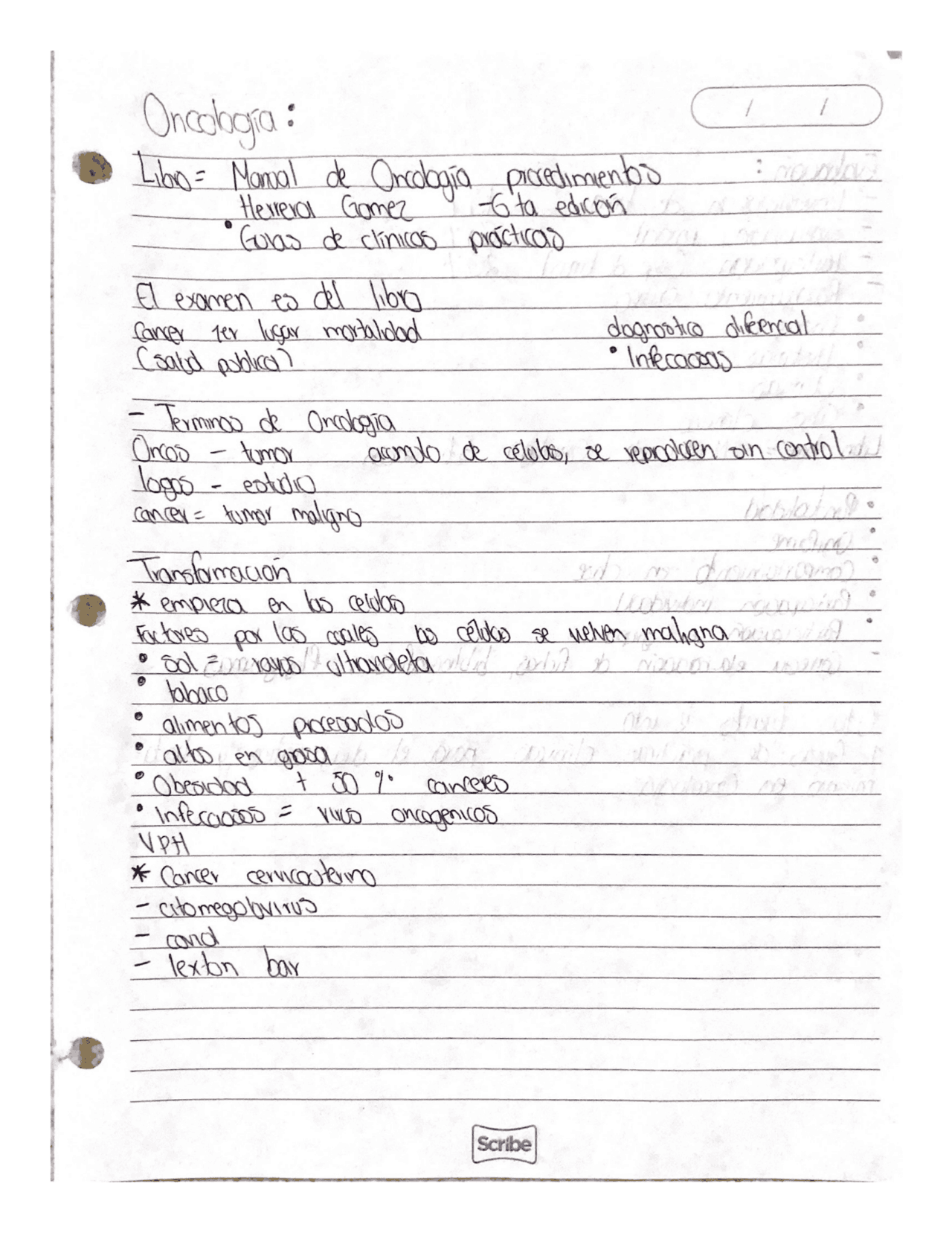 Generalidades De Oncología Apuntes De Oncología Docsity