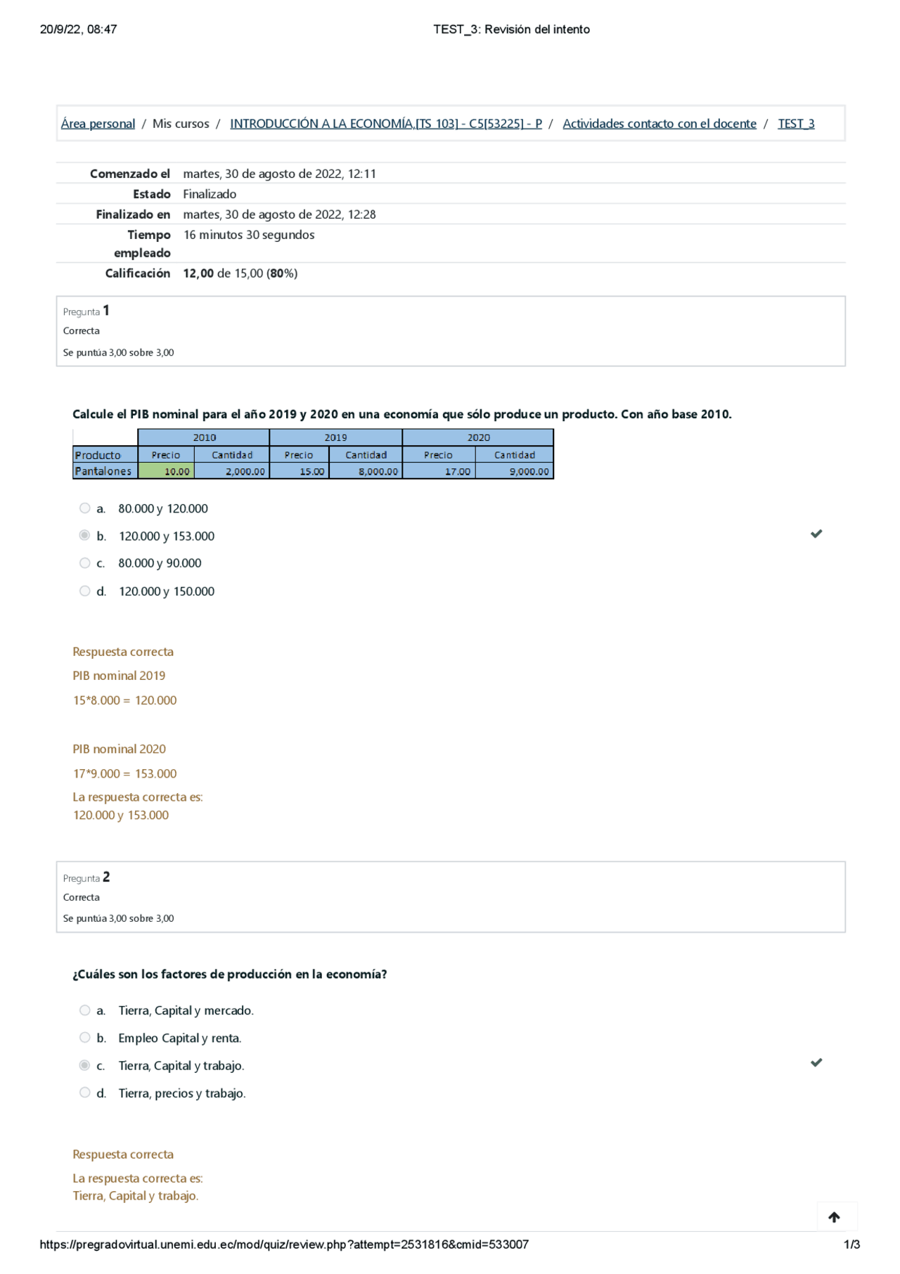 Test_3 introducción a la economía | Exámenes de Introducción a la ...