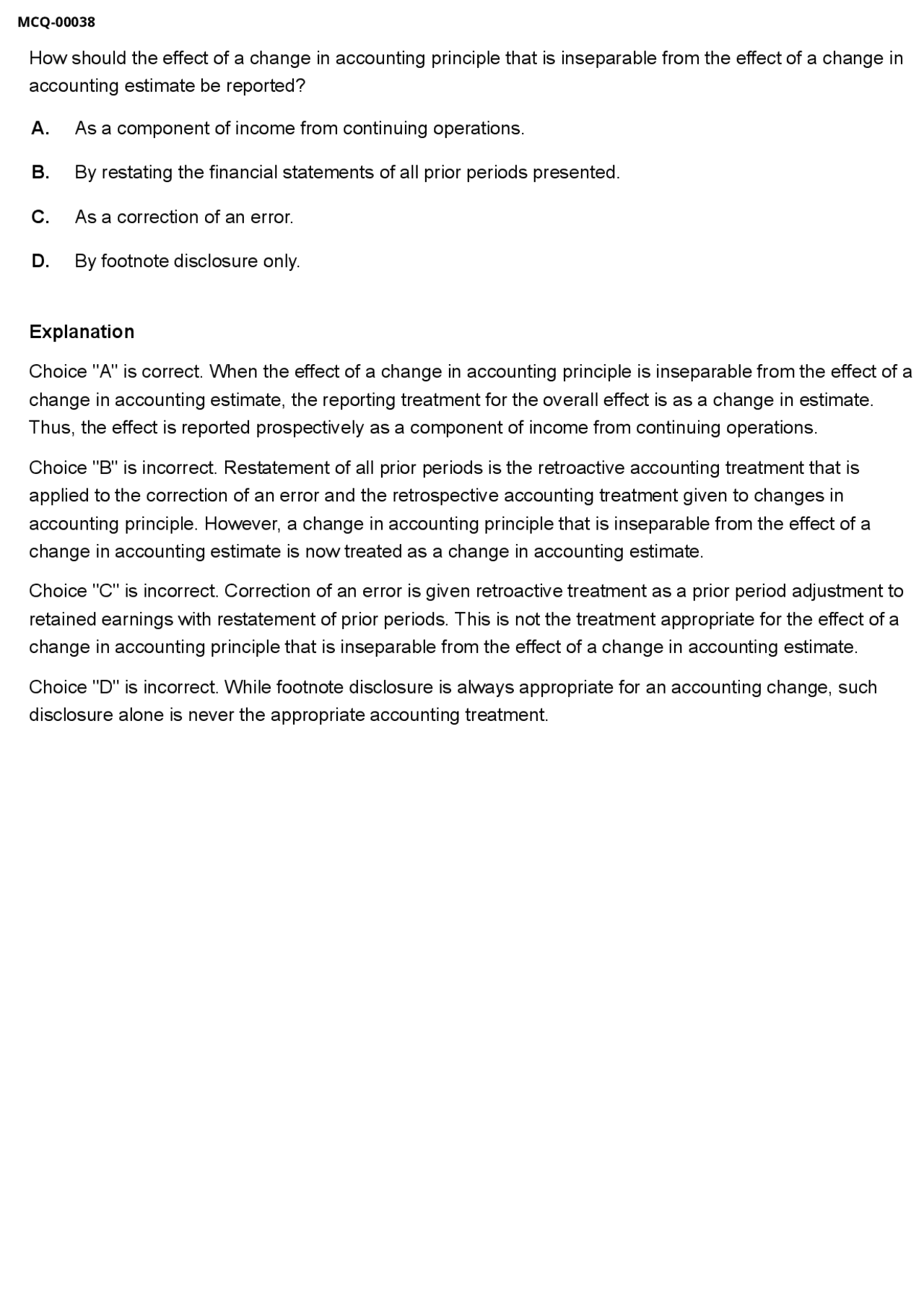 CPA Becker 2021 FAR F1 - M6 | Exercises Accounting | Docsity