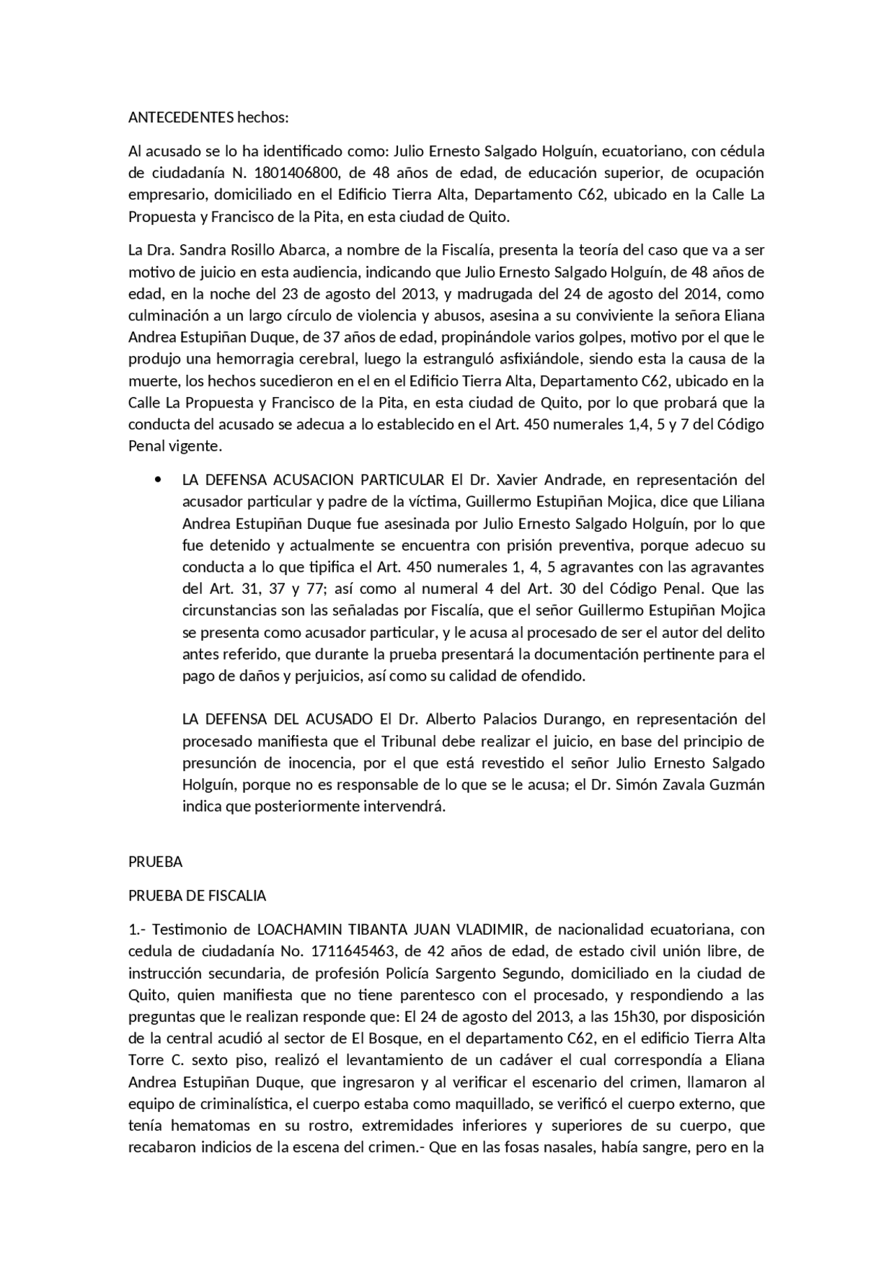 Resumen Sentencia Andrea Estupiñan Duque Resúmenes De Derecho Docsity