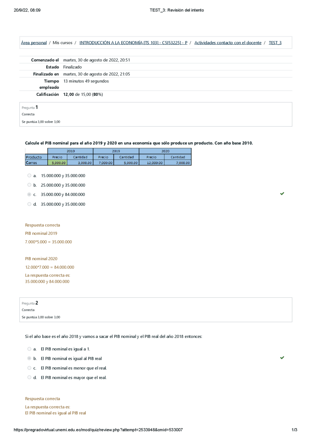 Test3 Introducción A La Economía Exámenes De Introducción A La