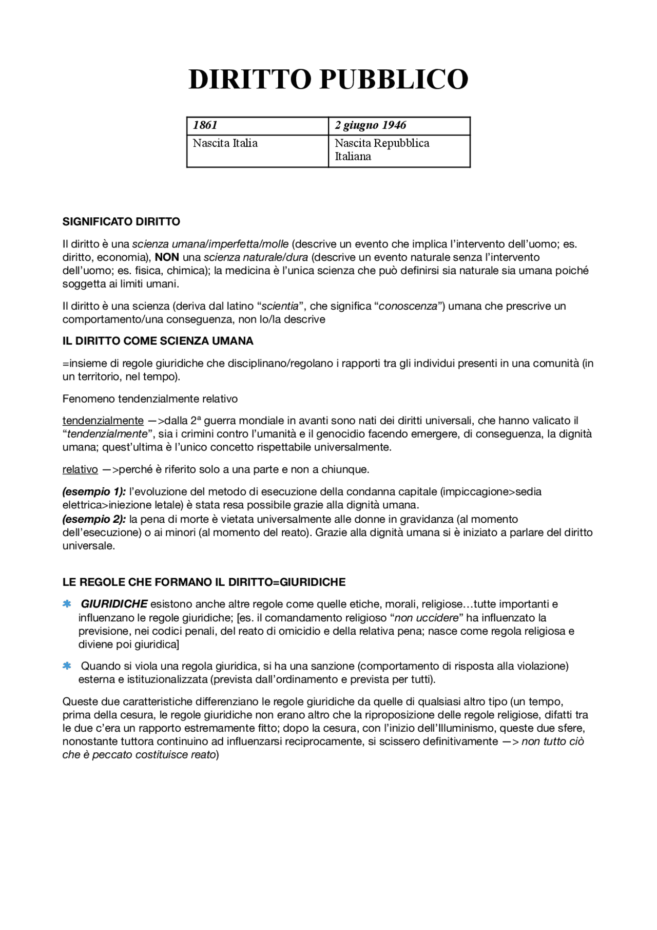 Diritto Pubblico, appunti lezione, Davide Galliani | Appunti di Diritto Pubblico | Docsity