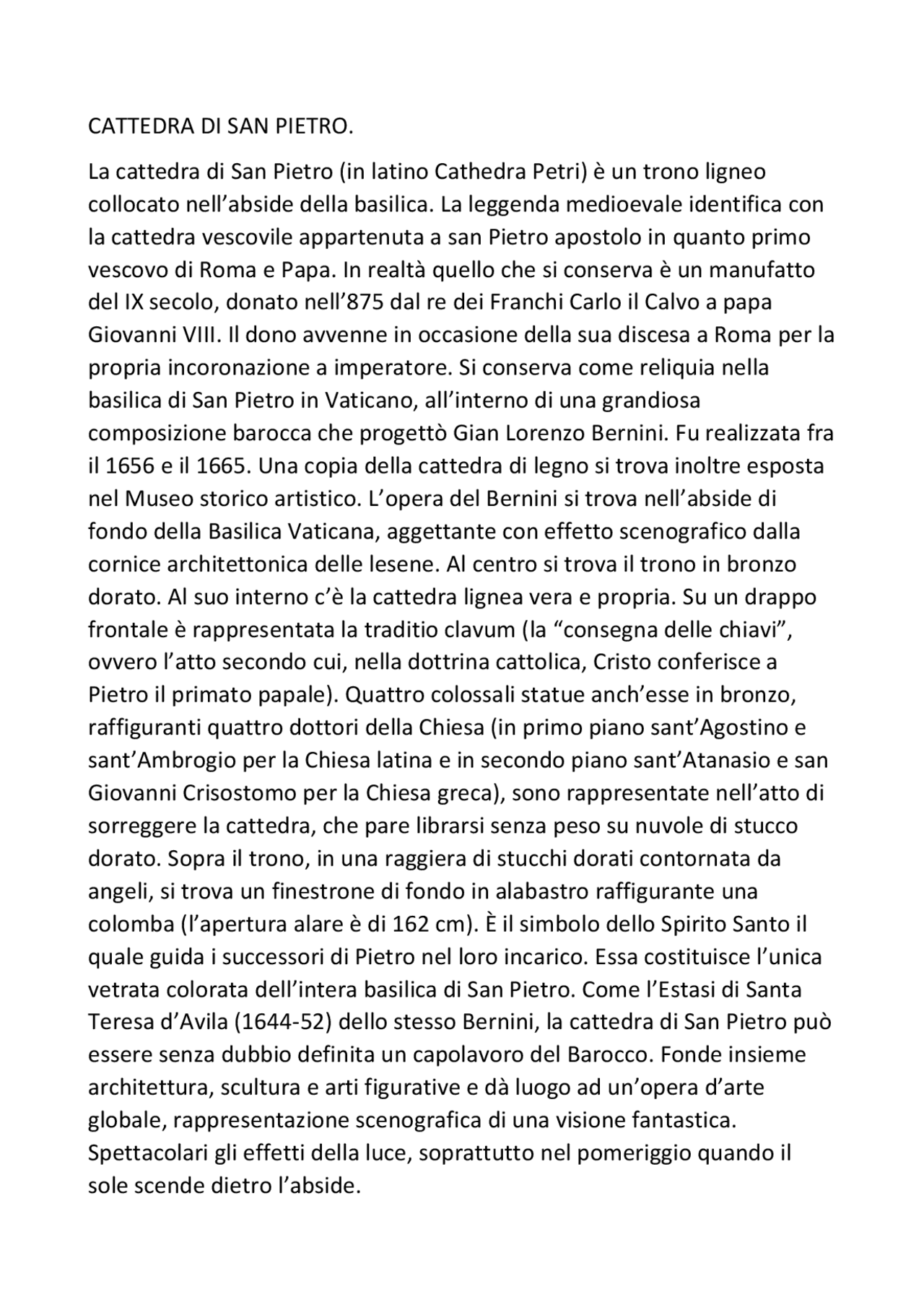 Cattedra Di Spietro Appunti Di Elementi Di Storia Dellarte Ed