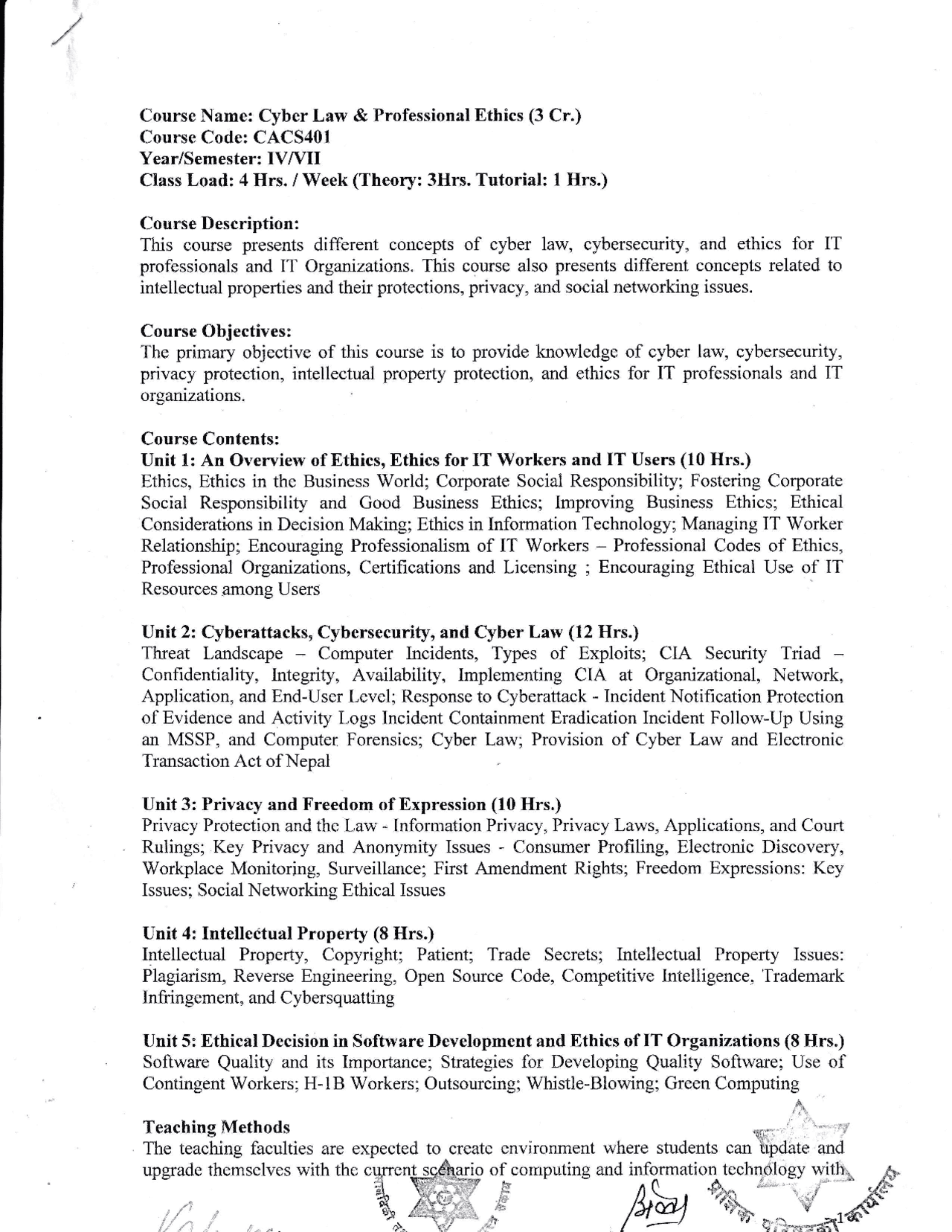 Cyber Law Of Security Essays High School Law Docsity