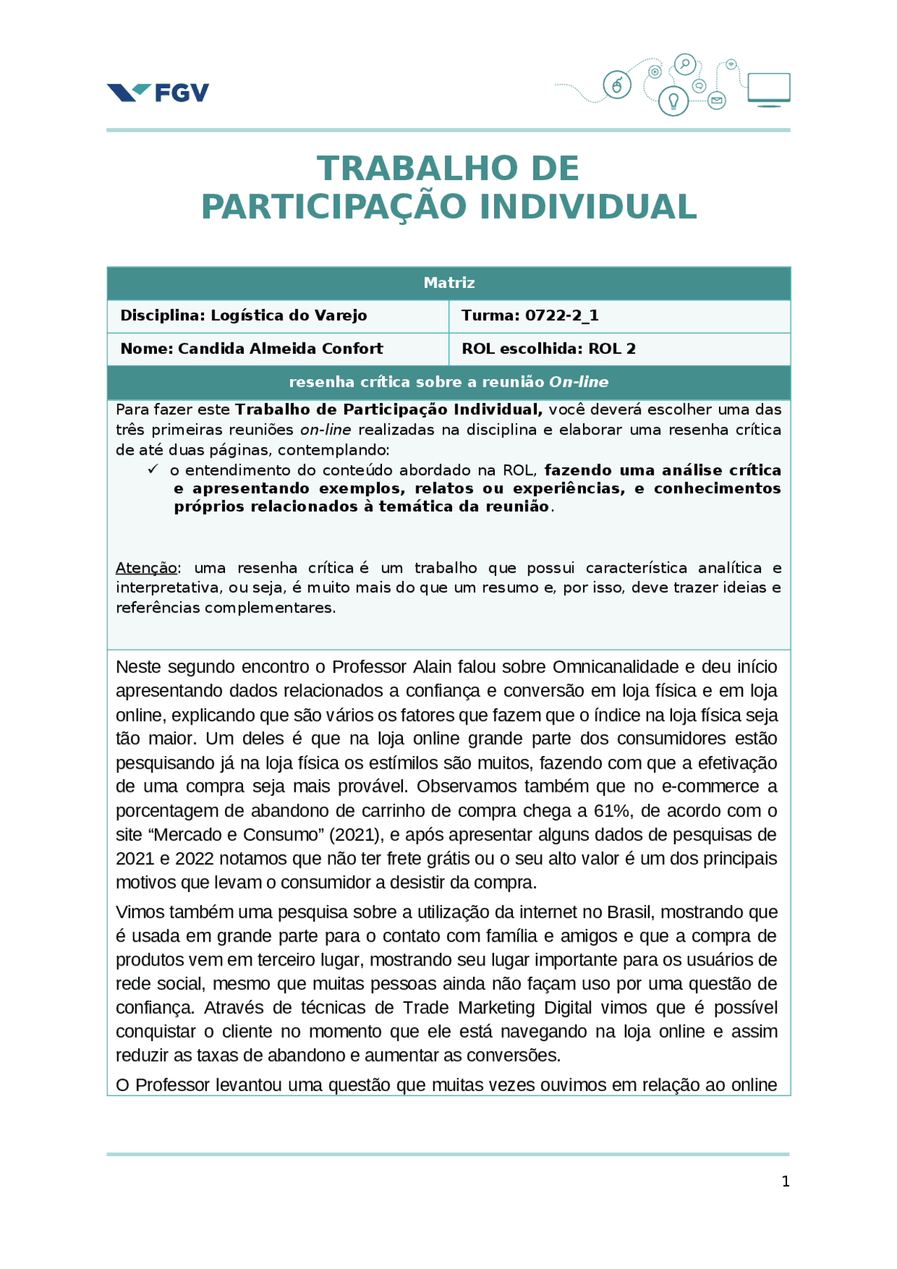 Resenha Logística Do Varejo Rol 2 Resumos Logística Docsity