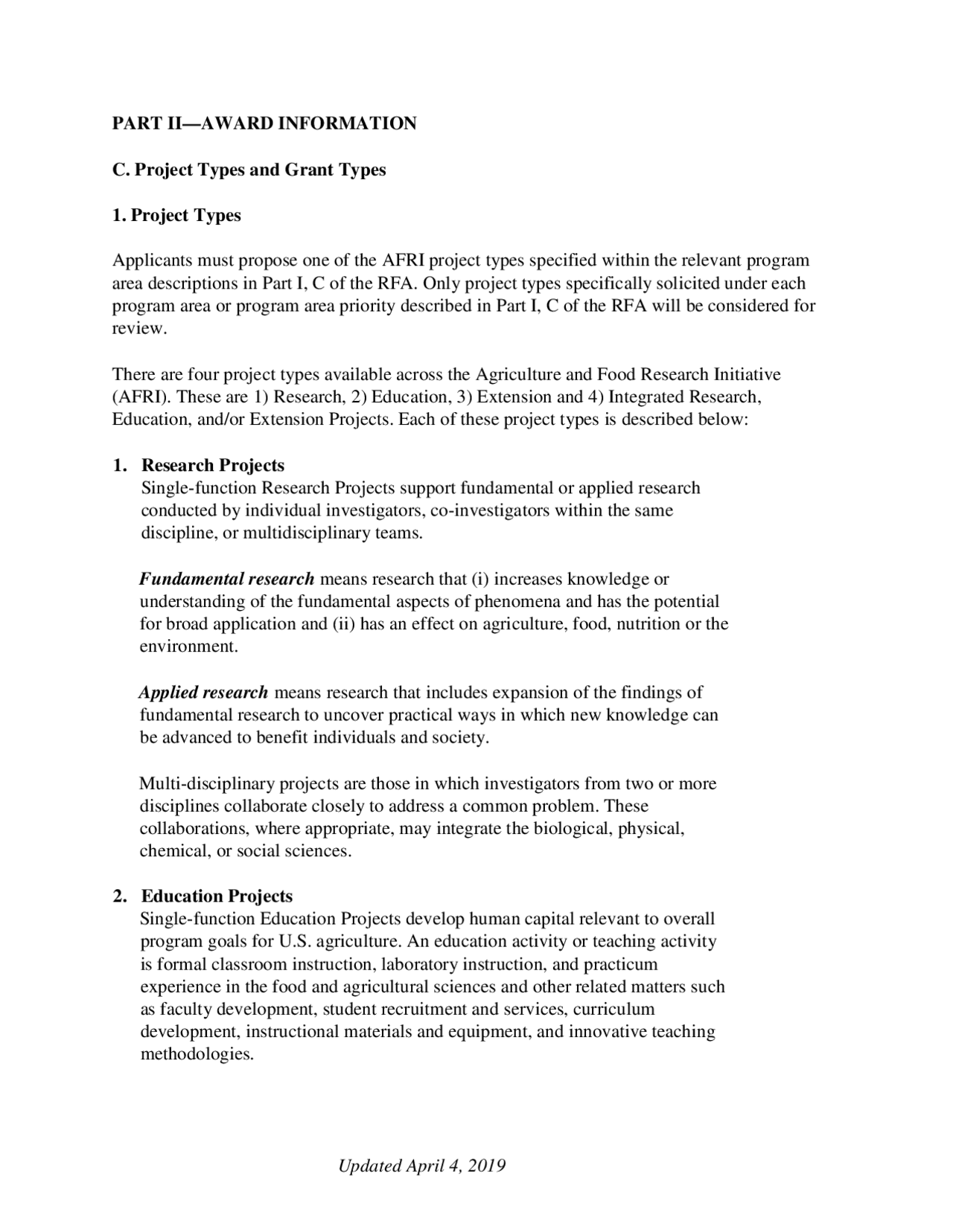 Afri Project Types Lecture Notes Decision Making Docsity
