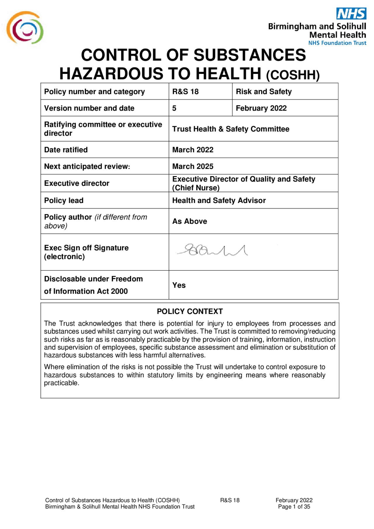 Control of substances hazardous to health (coshh) | Study Guides ...