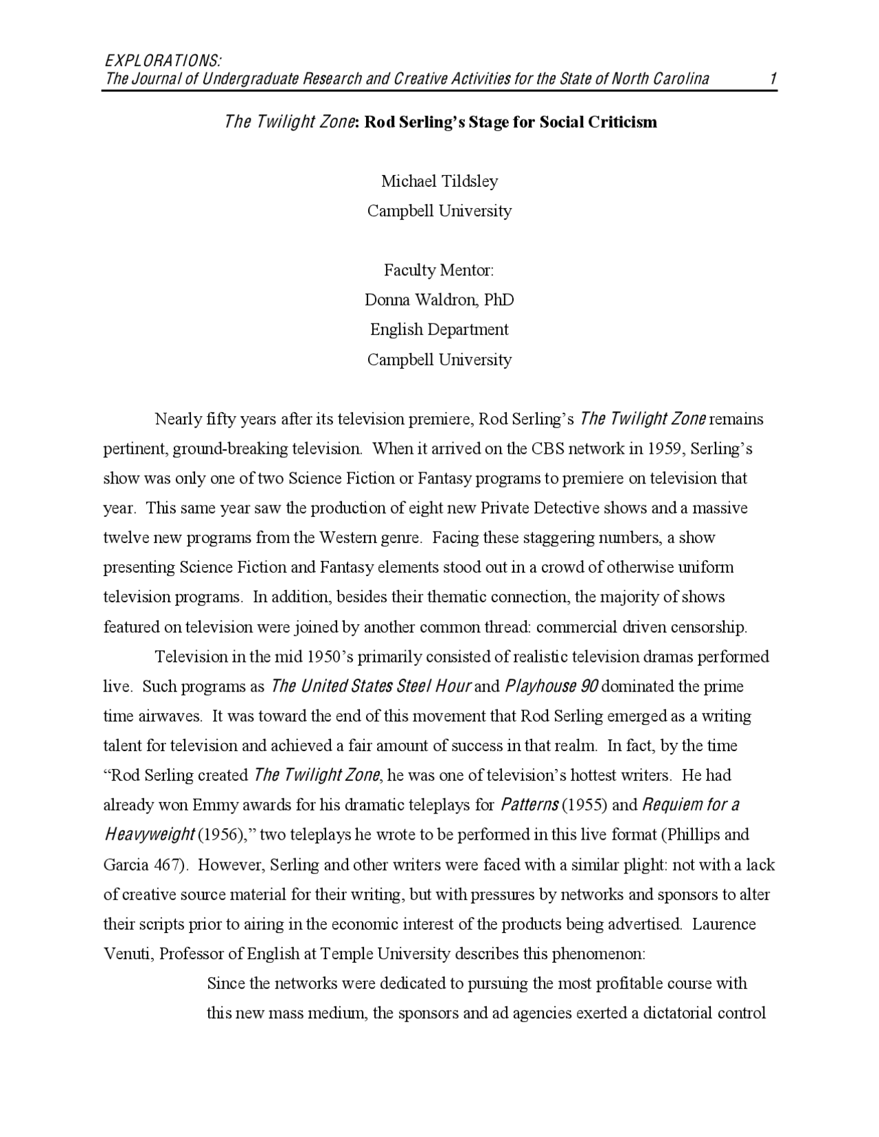 The Twilight Zone: Rod Serling's Stage for Social Criticism | Lecture ...