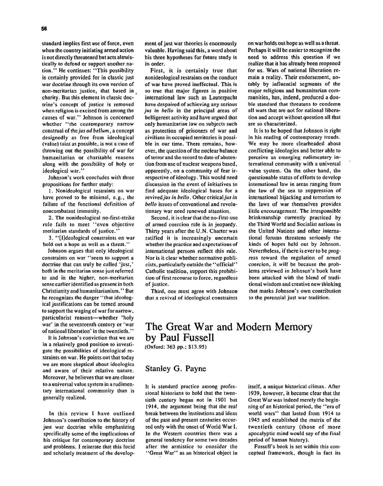 The Great War and Modern Memory by Paul Fussell | Lecture notes ...