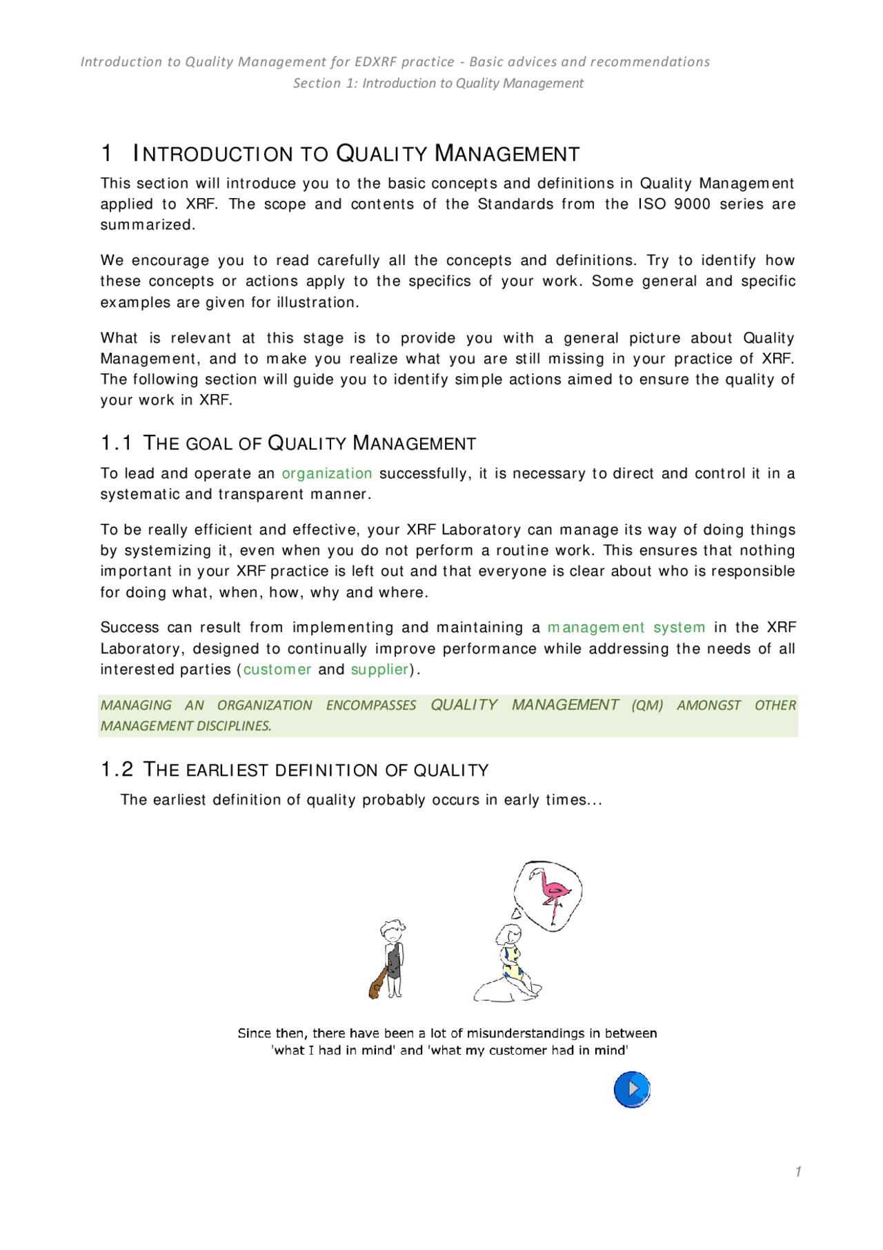 Section 1: Introduction to Quality Management | Lecture notes Quality ...