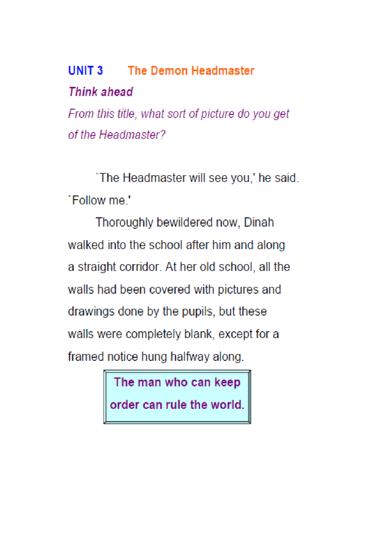 Comprehension-the-demon-headmaster-1.pdf | Schemes and Mind Maps ...