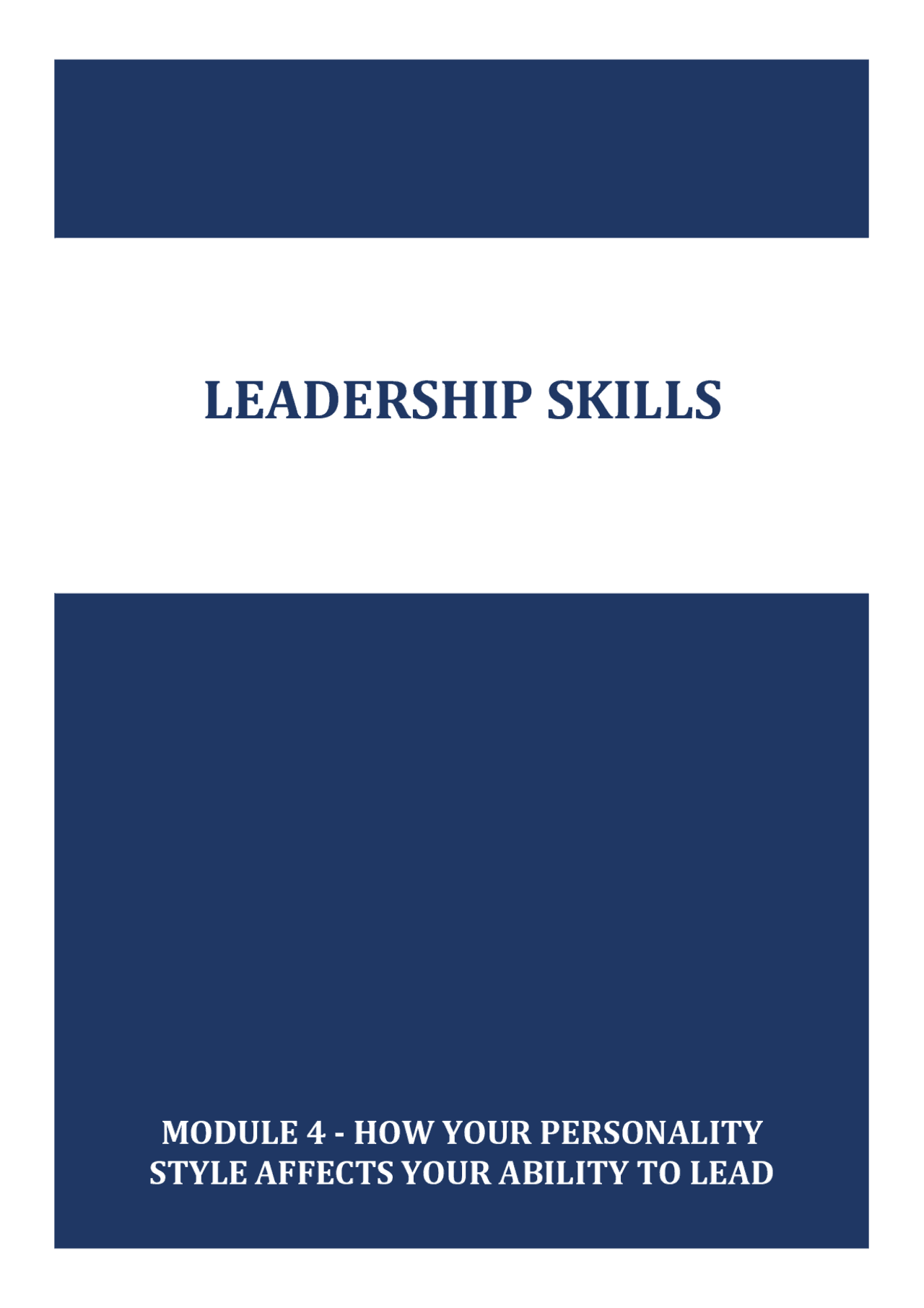 Leadership Skills Lecture Notes Communication Docsity